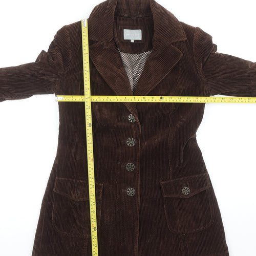 Marks and Spencer Per Una Women Brown Corduroy Blazer Jacket Size 10 ...