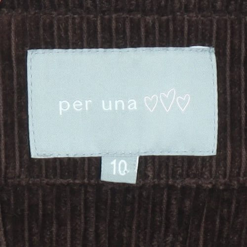 Marks and Spencer Per Una Women Brown Corduroy Blazer Jacket Size 10 ...