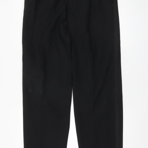 Marks and Spencer Men Black 32L Dress Pants Wool Blend Trousers – Preworn