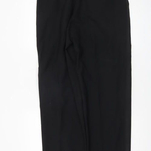 Marks and Spencer Men Black 32L Dress Pants Wool Blend Trousers – Preworn