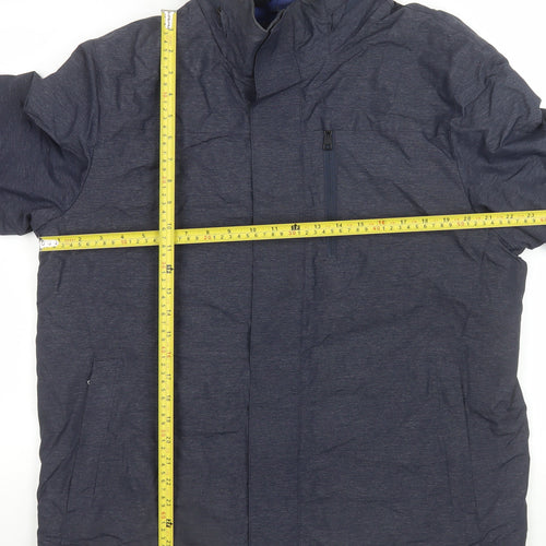 Marks and Spencer Men's Blue L Puffer Jacket Water Resistant – Preworn