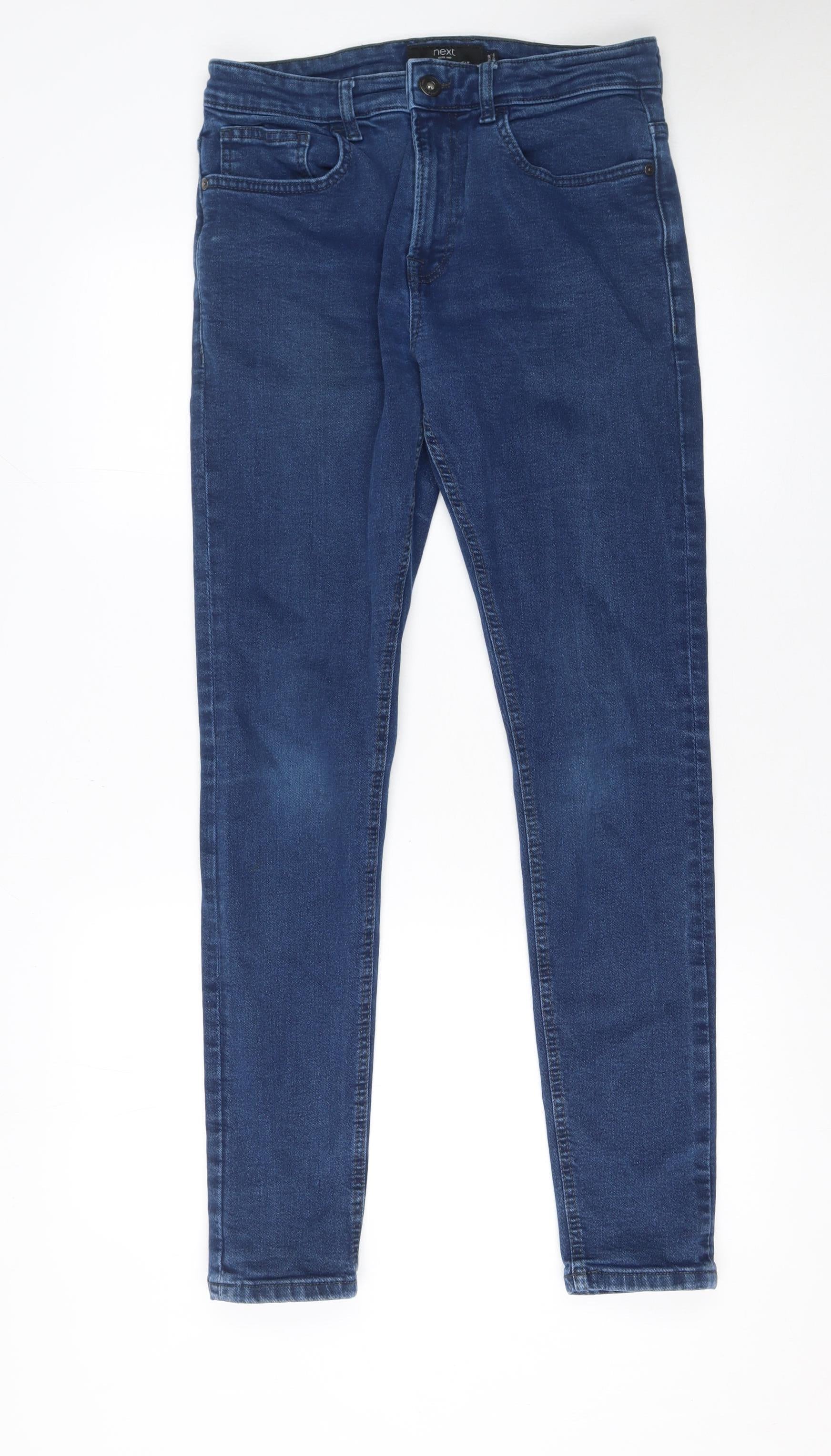 Next Men Blue Slim Fit Denim Jeans 30W 31L Classic Style – Preworn