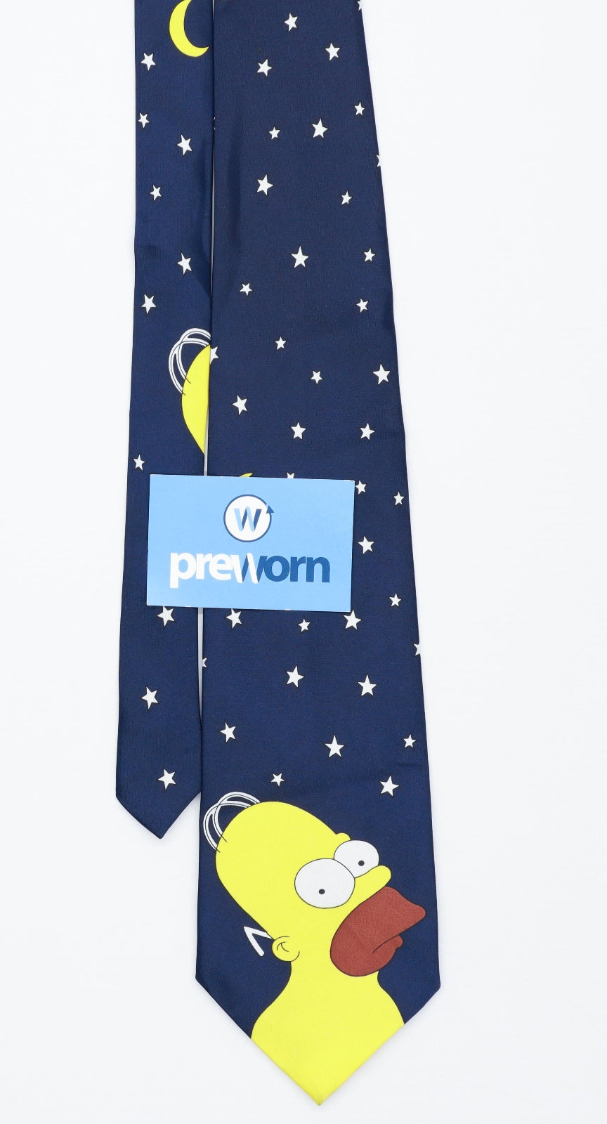 Homer Simpson Picasso Mens Blue Character Extra Wide Fit Tie – Preworn