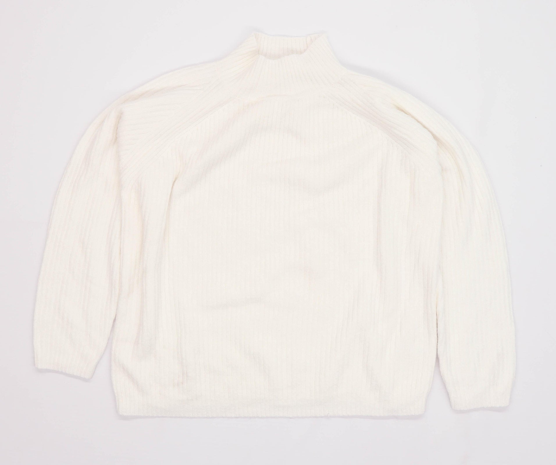 TU Womens Size 14 Striped White Jumper (Regular) – Preworn