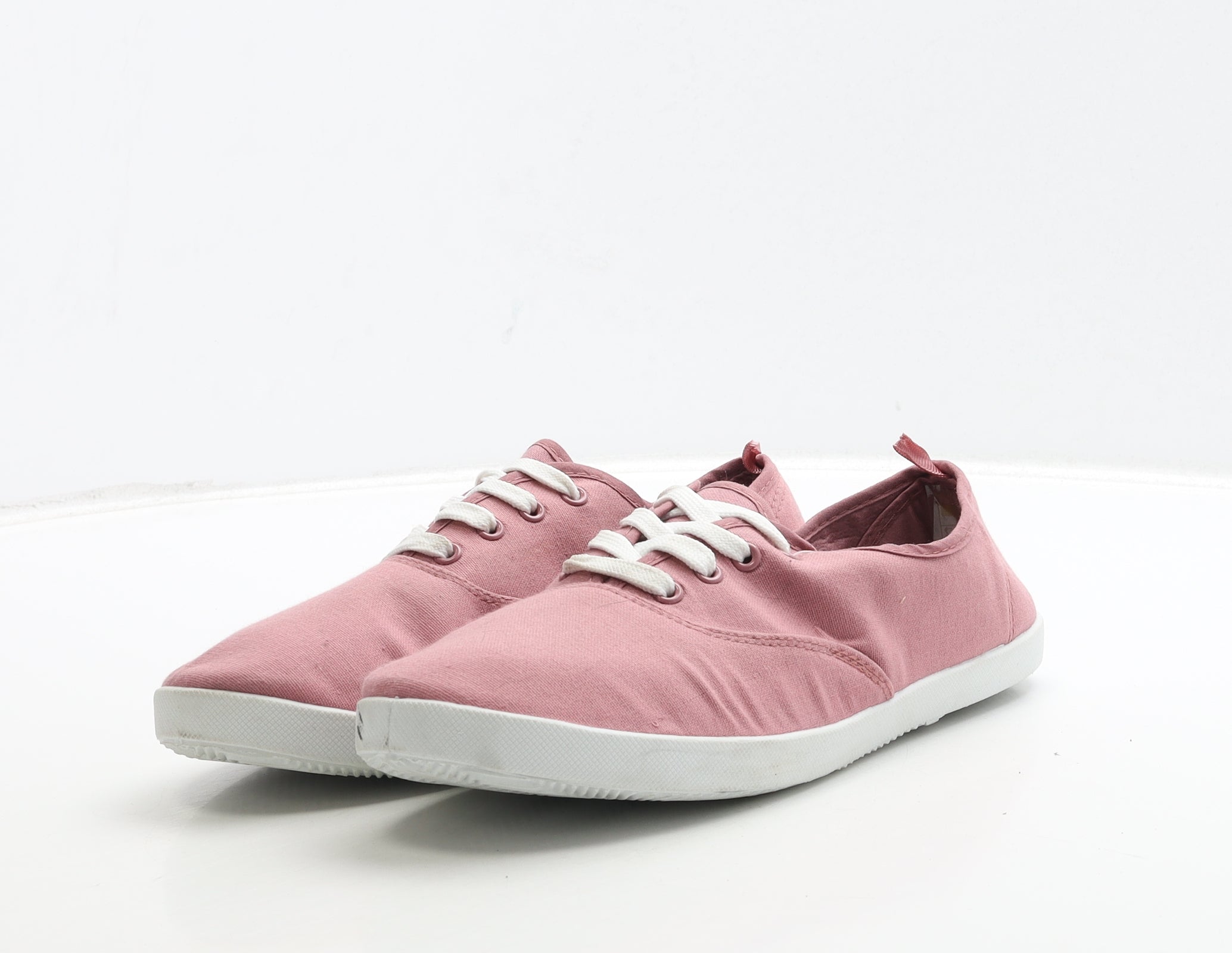 Primark Womens Pink Fabric Boat Shoe Flat UK 8 42 – Preworn