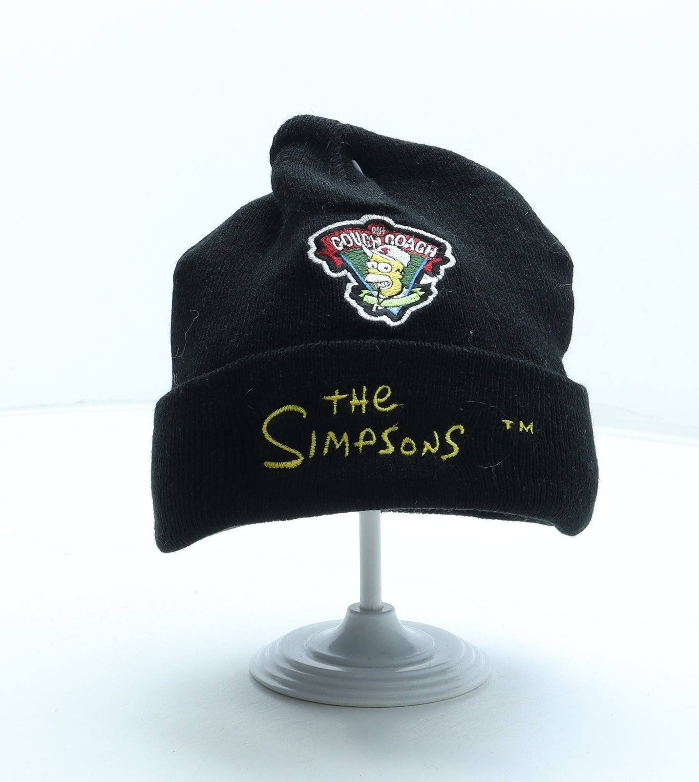 Essentials for Men Mens Black Acrylic Beanie One Size - The Simpsons ...