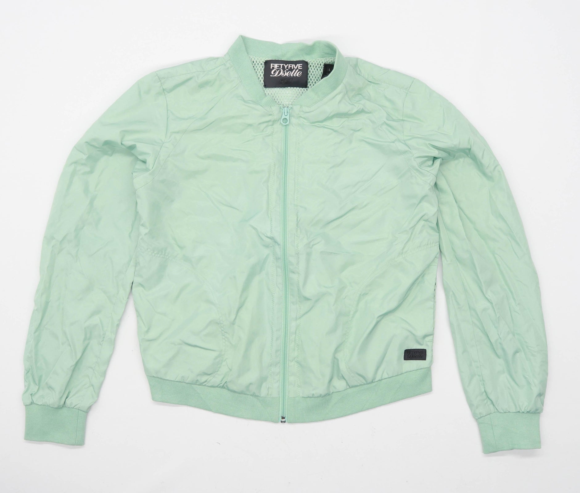 Fiftyfive Womens Size L Turquoise Bomber Jacket – Preworn