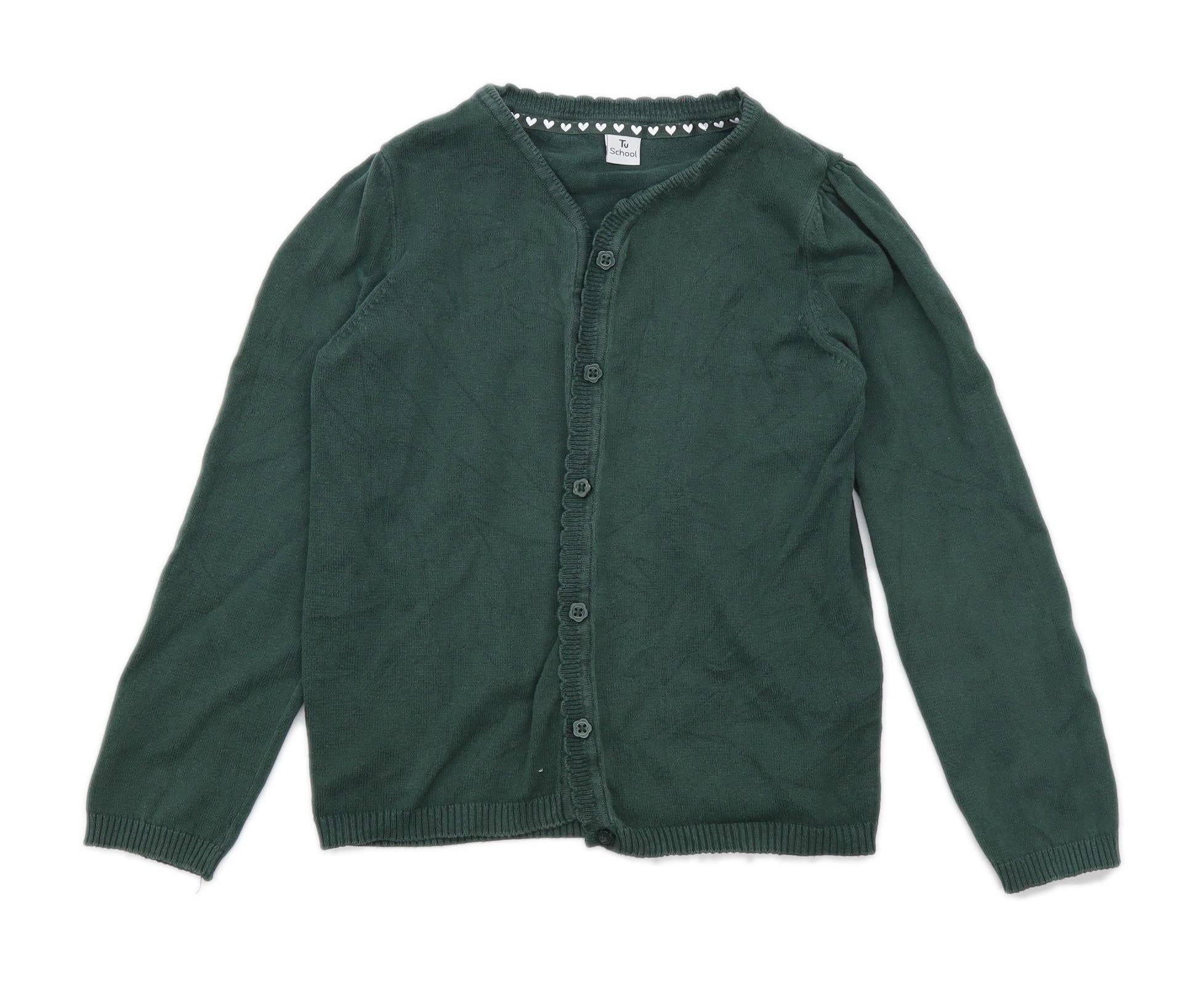 TU Girls Green Cardigan Age 9 Years – Preworn