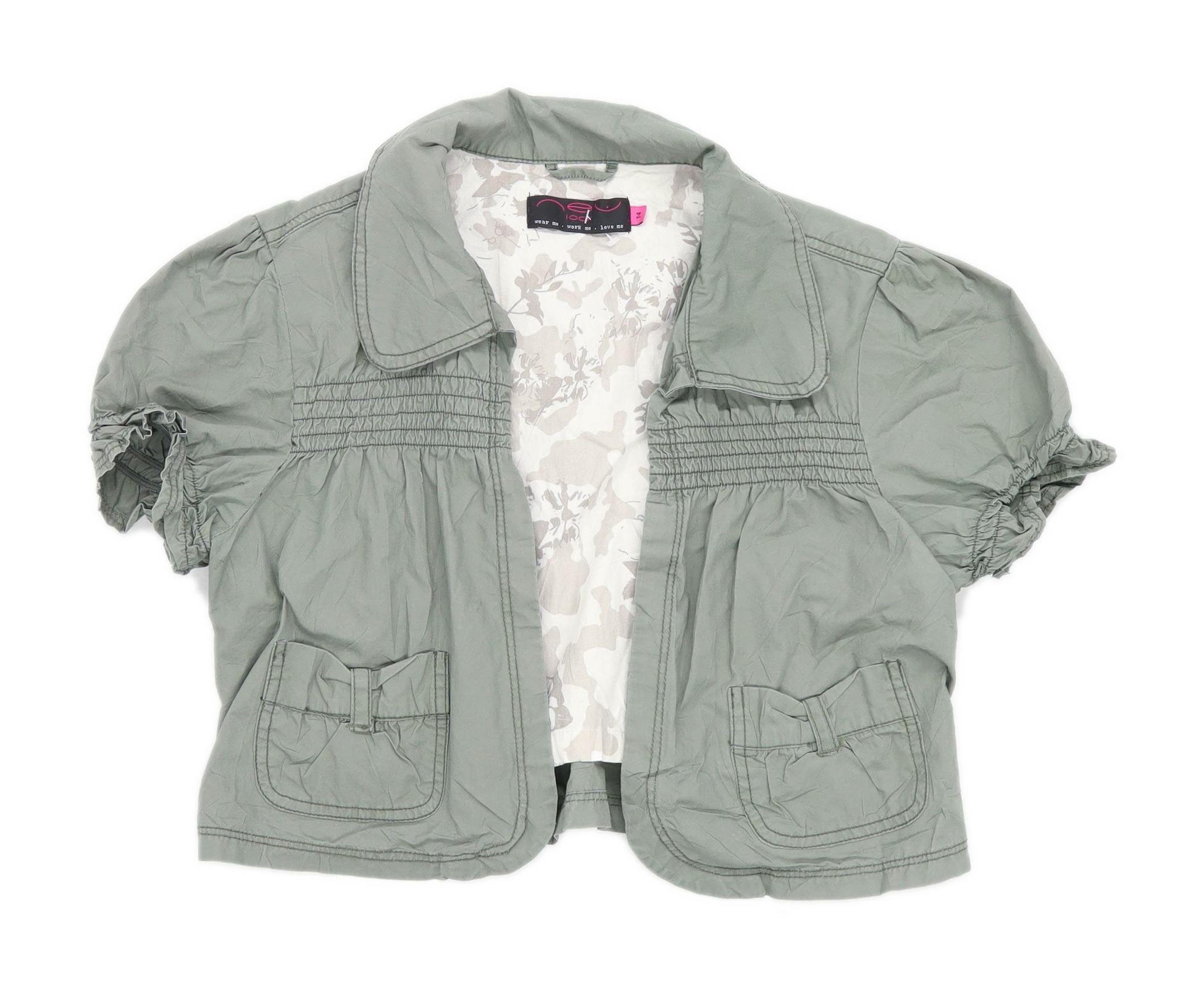 New look Womens Size 14 Cotton Green Shrug (Regular) – Preworn