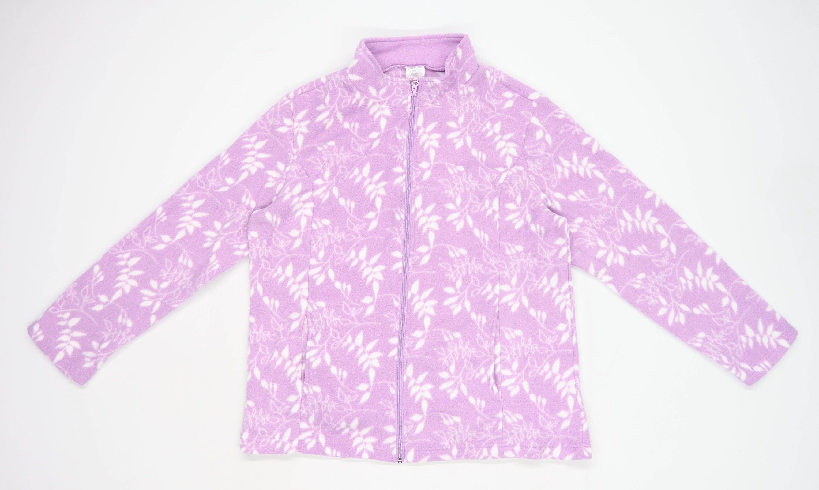 Anne De Lancay Womens Size 20 Fleece Floral Pink Jacket – Preworn