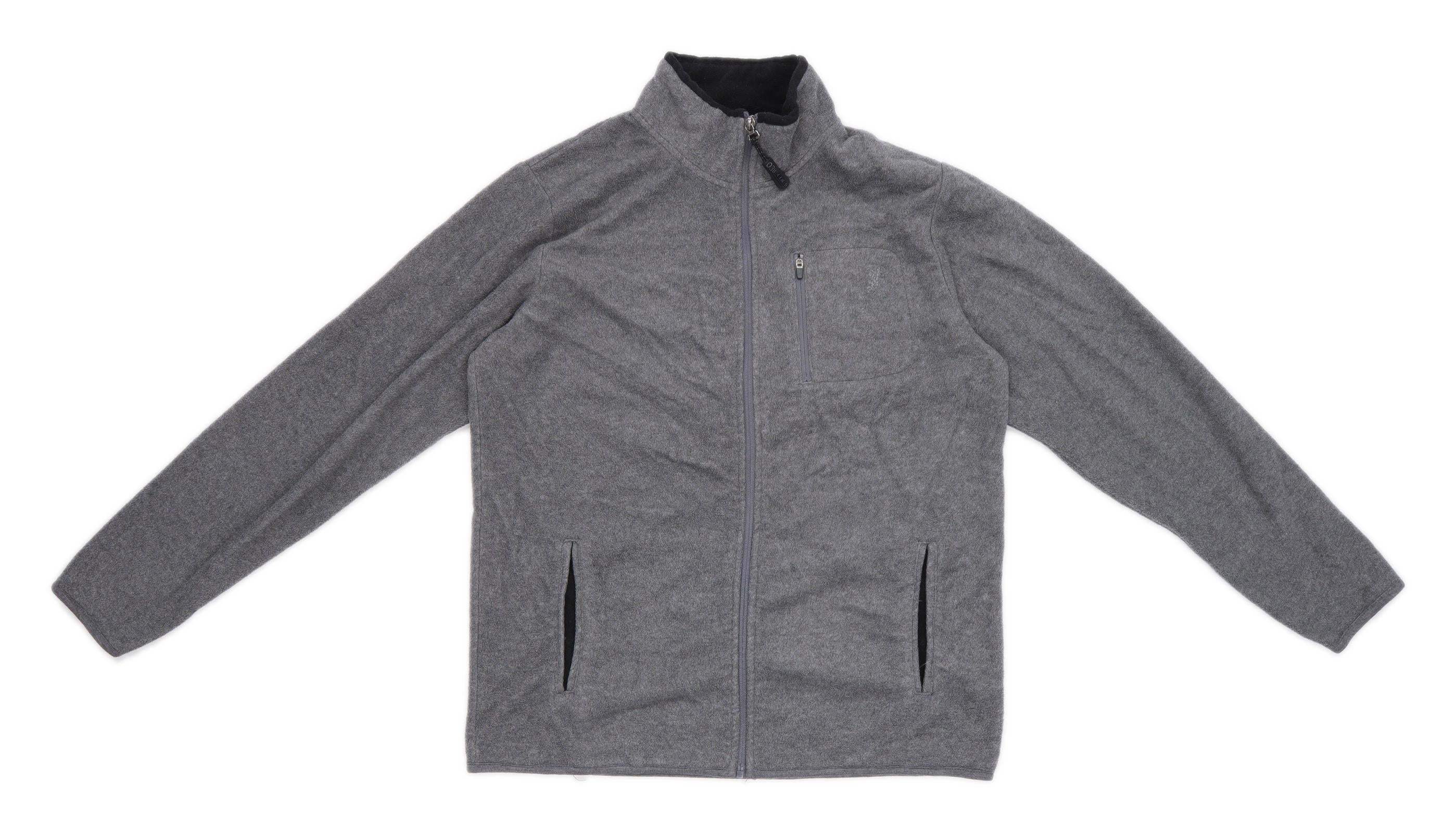 Cedarwood State Mens Size L Fleece Grey Jacket – Preworn