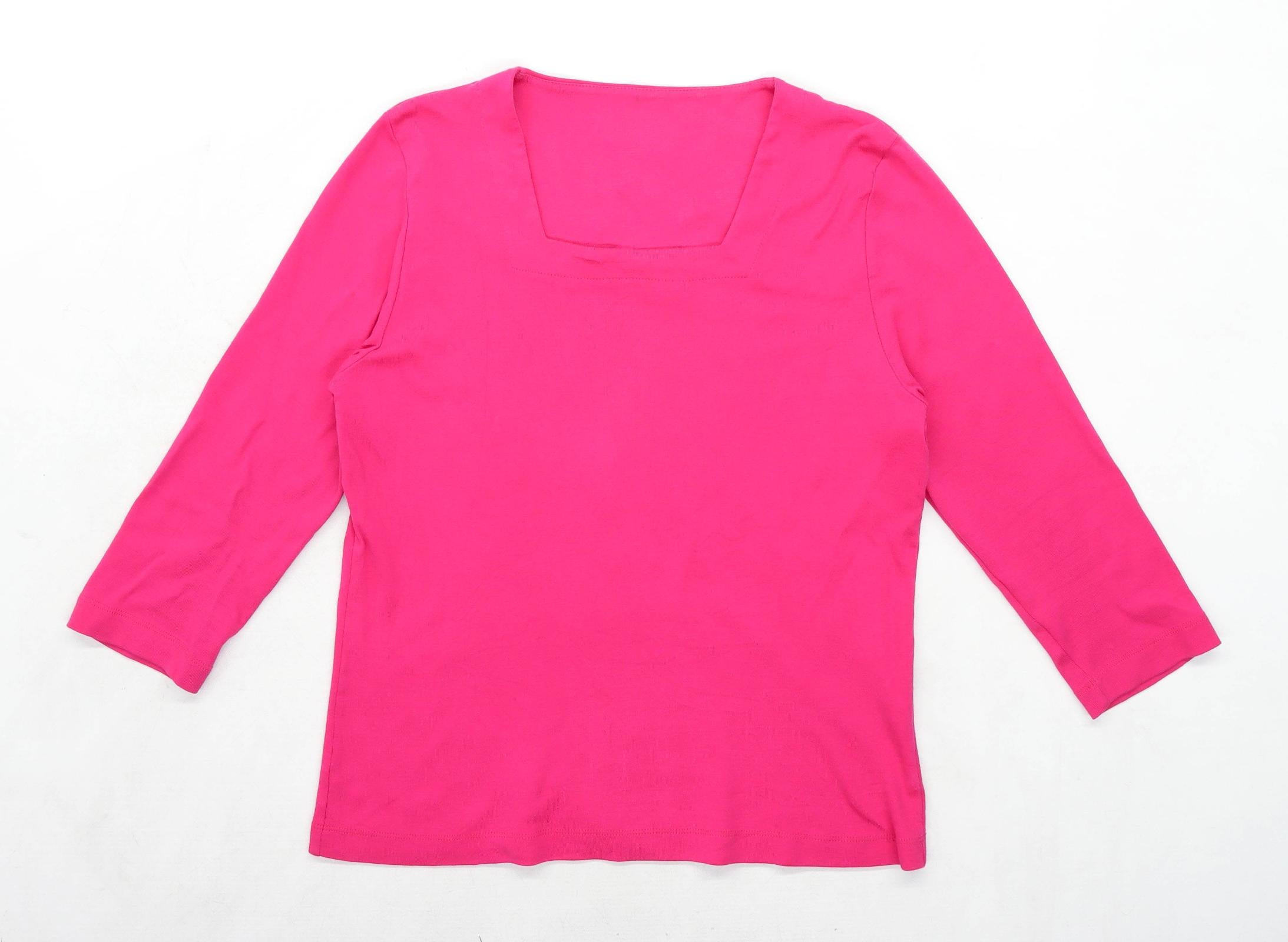 Rowlands Womens Size M Cotton Pink Top (Regular) – Preworn