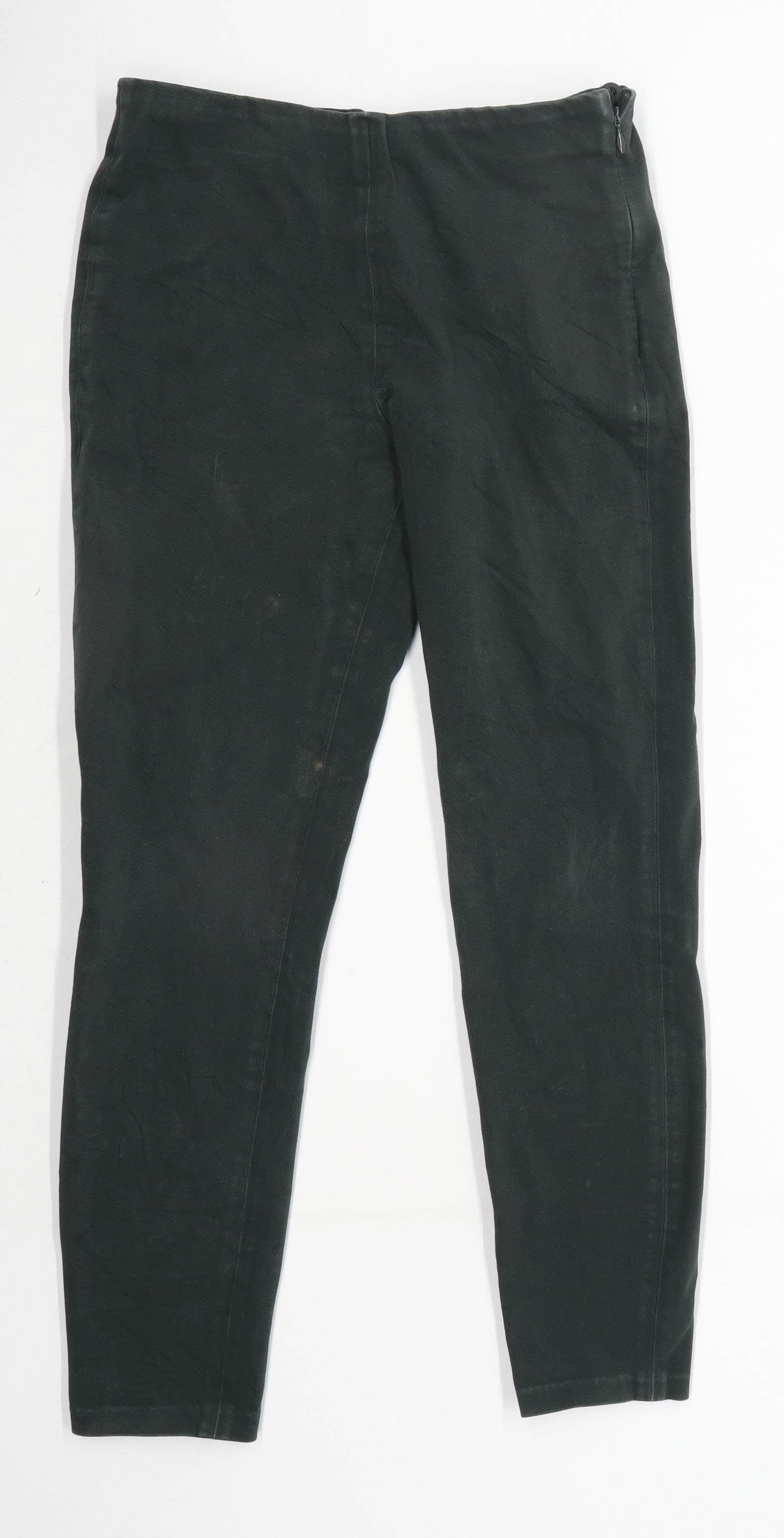 Womens Uniqlo Grey Cotton Blend Trousers Size W24/L26 – Preworn