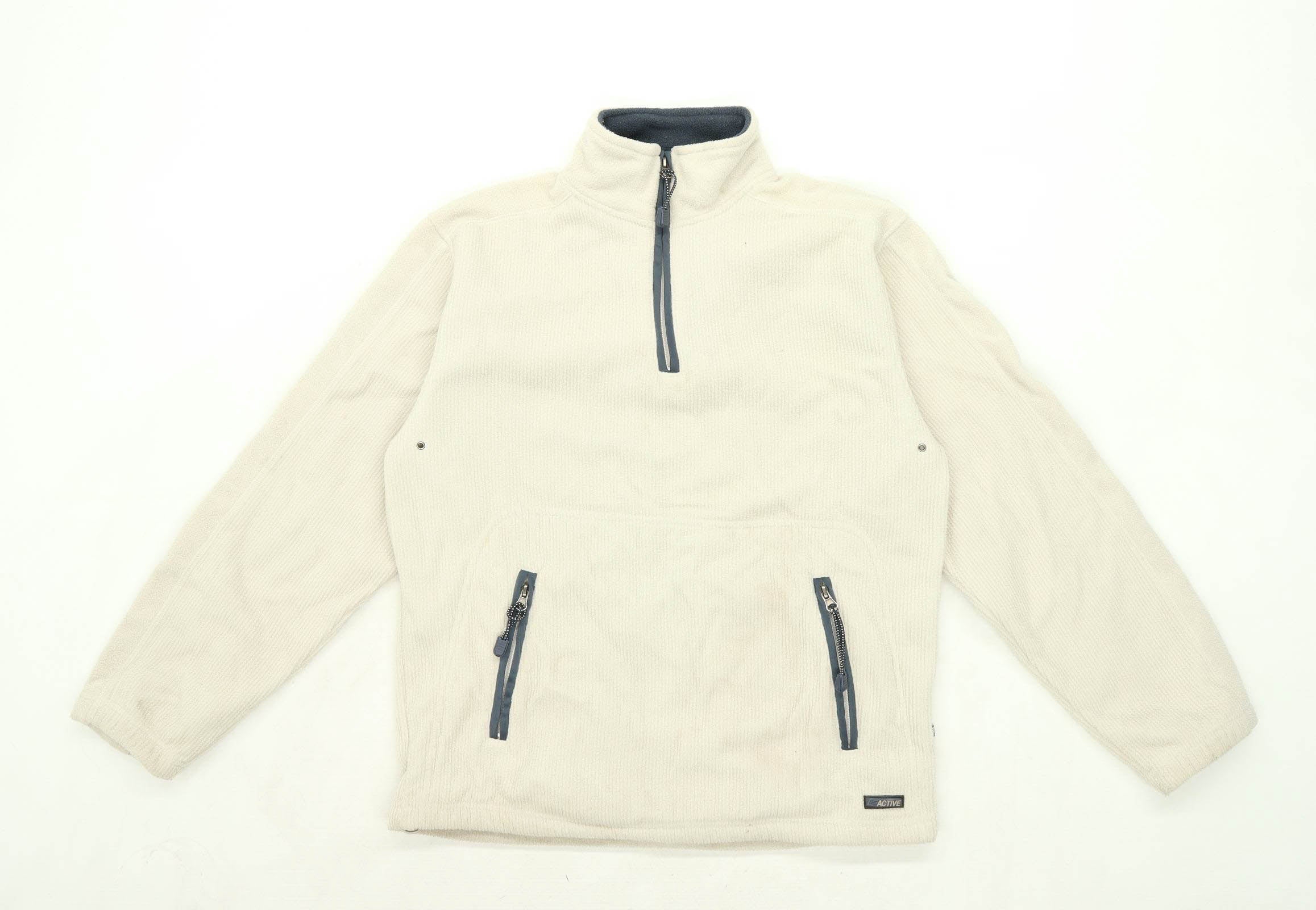 CS Active Mens Size S Fleece Beige Jacket – Preworn