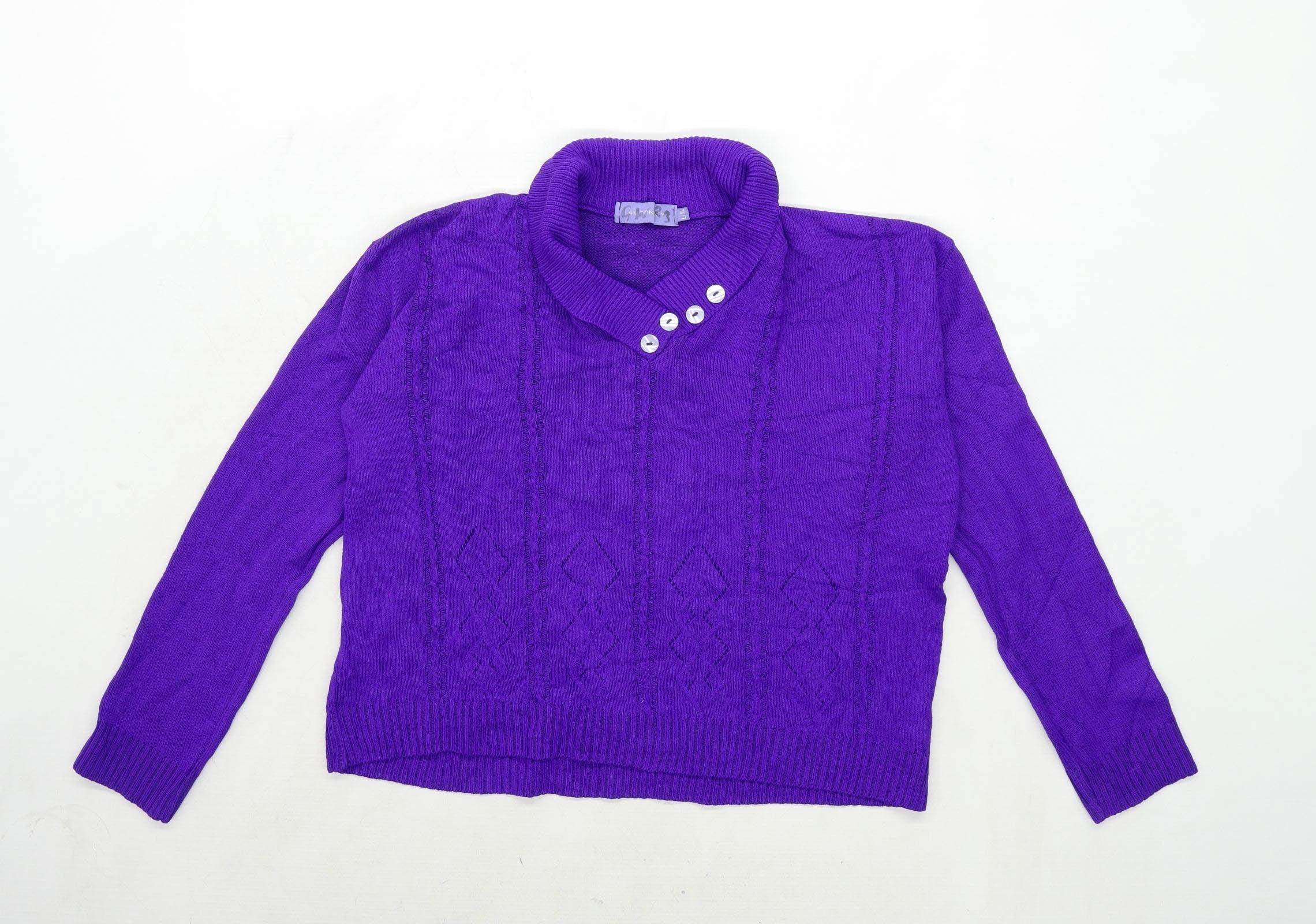 Autonomy Womens Size L-XL Cotton Purple Jumper (Regular) – Preworn