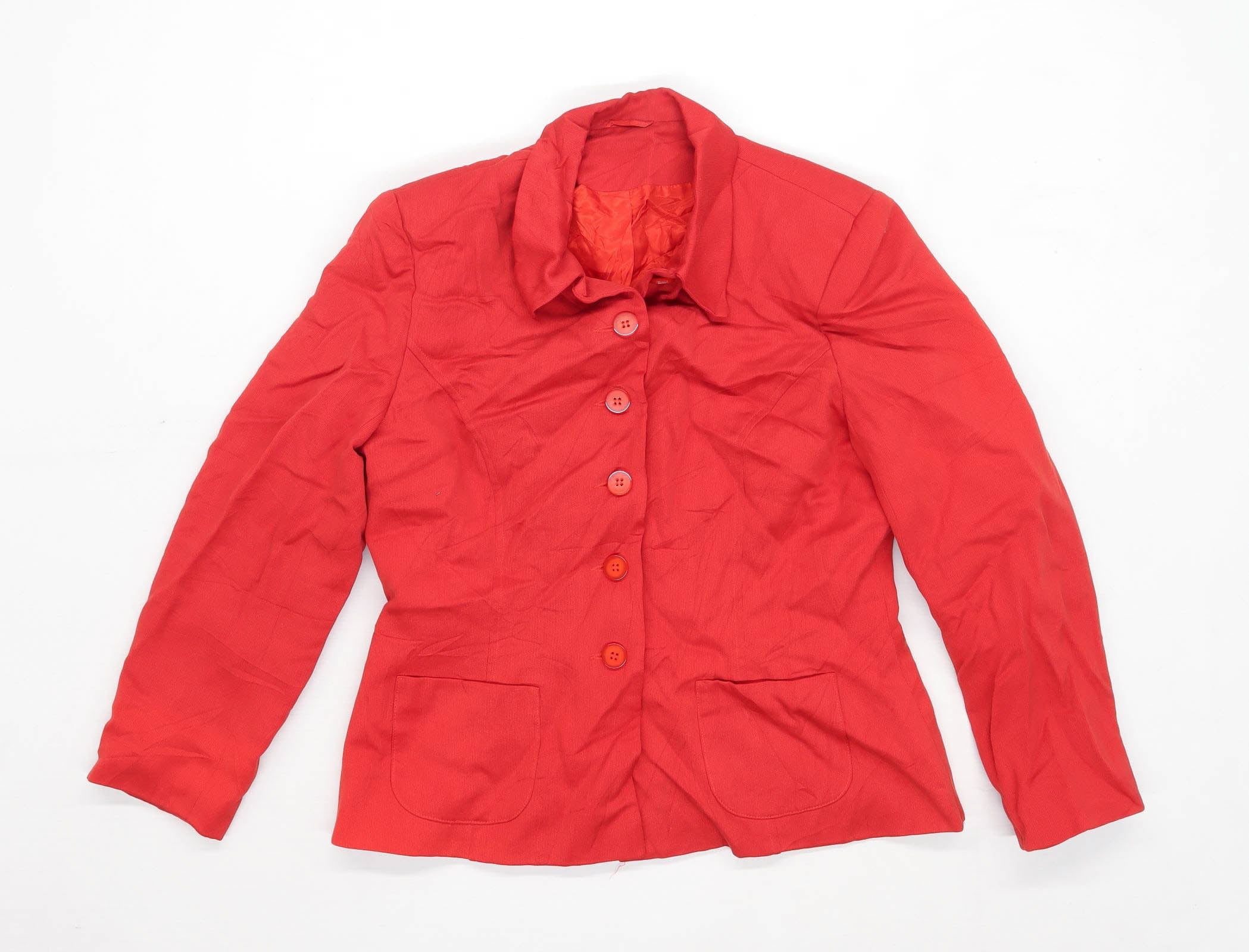 Principles Womens Size 14 Modal Blend Red Jacket – Preworn