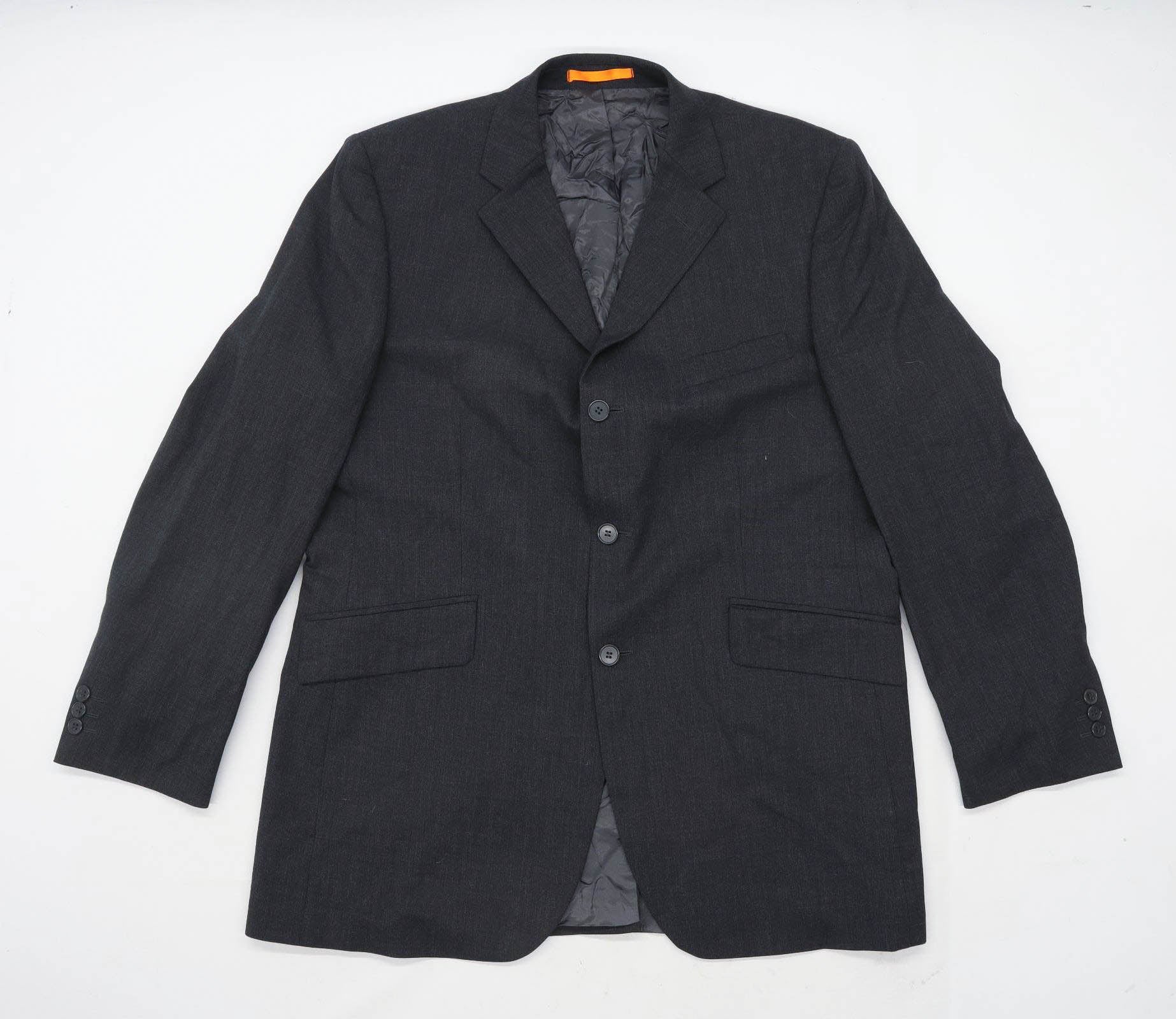 Karl Jackson Mens Wool Blend Grey Suit Jacket 42 Chest (Regular) – Preworn