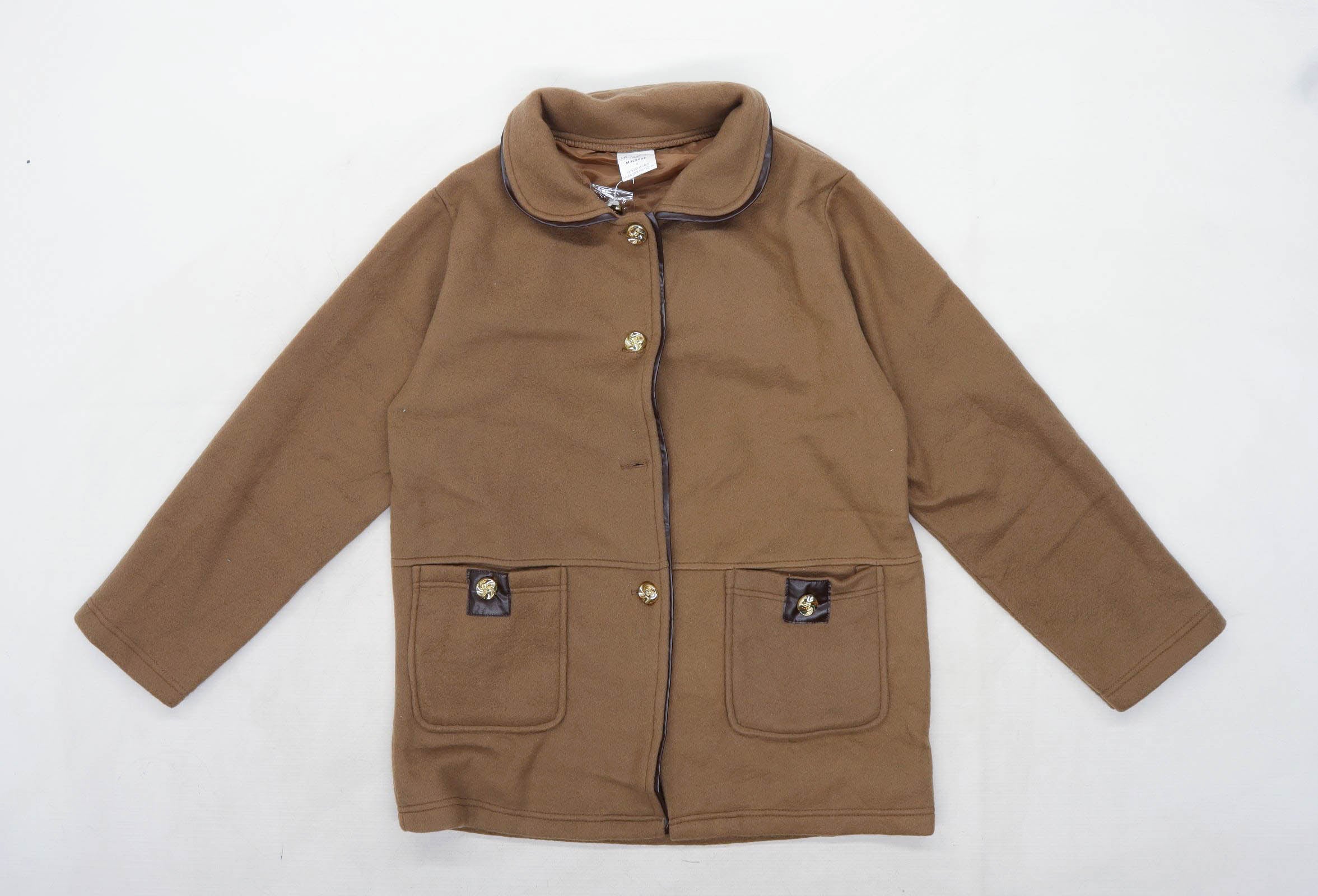 Anne De Lancay Womens Size S Fleece Brown Jacket – Preworn