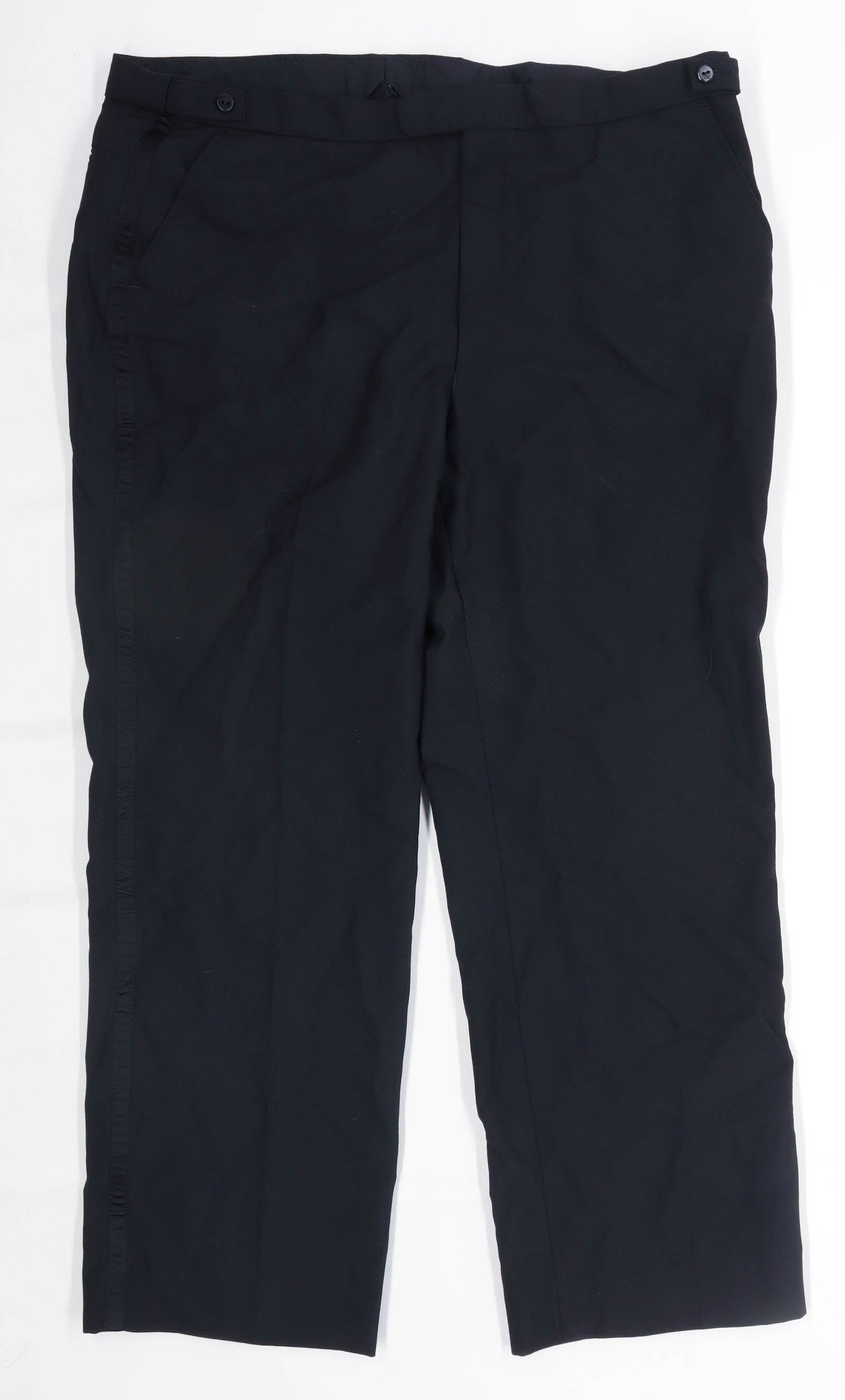 Marks & Spencer Mens Black Trousers Size W38/L26 – Preworn