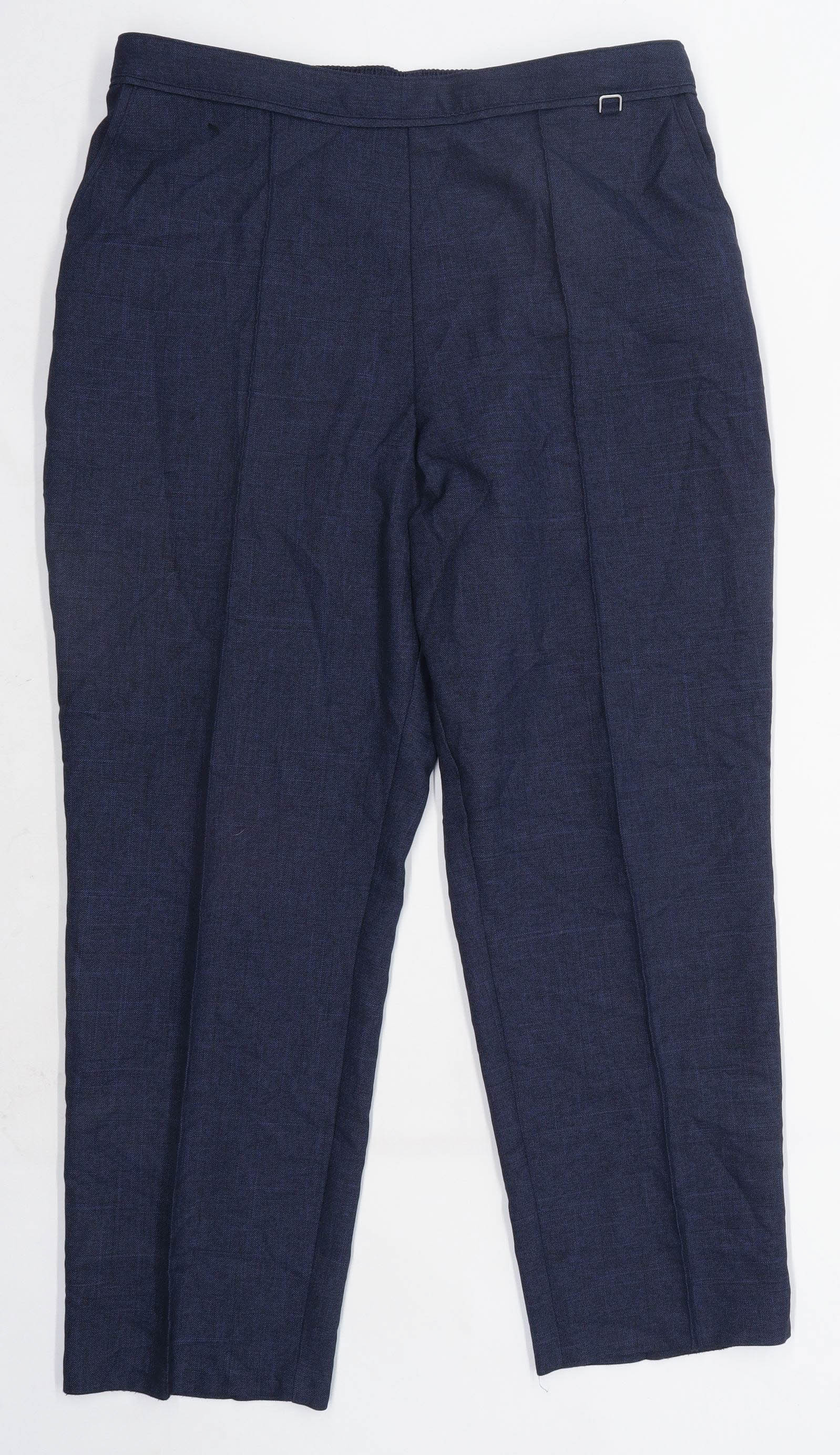 Womens Marks & Spencer Blue Trousers Size 14/L26 – Preworn