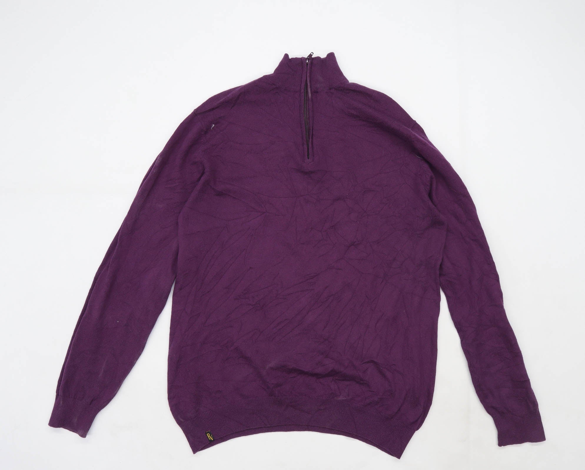 Raphael Valencino Mens Size L Cotton Blend Purple Jumper – Preworn