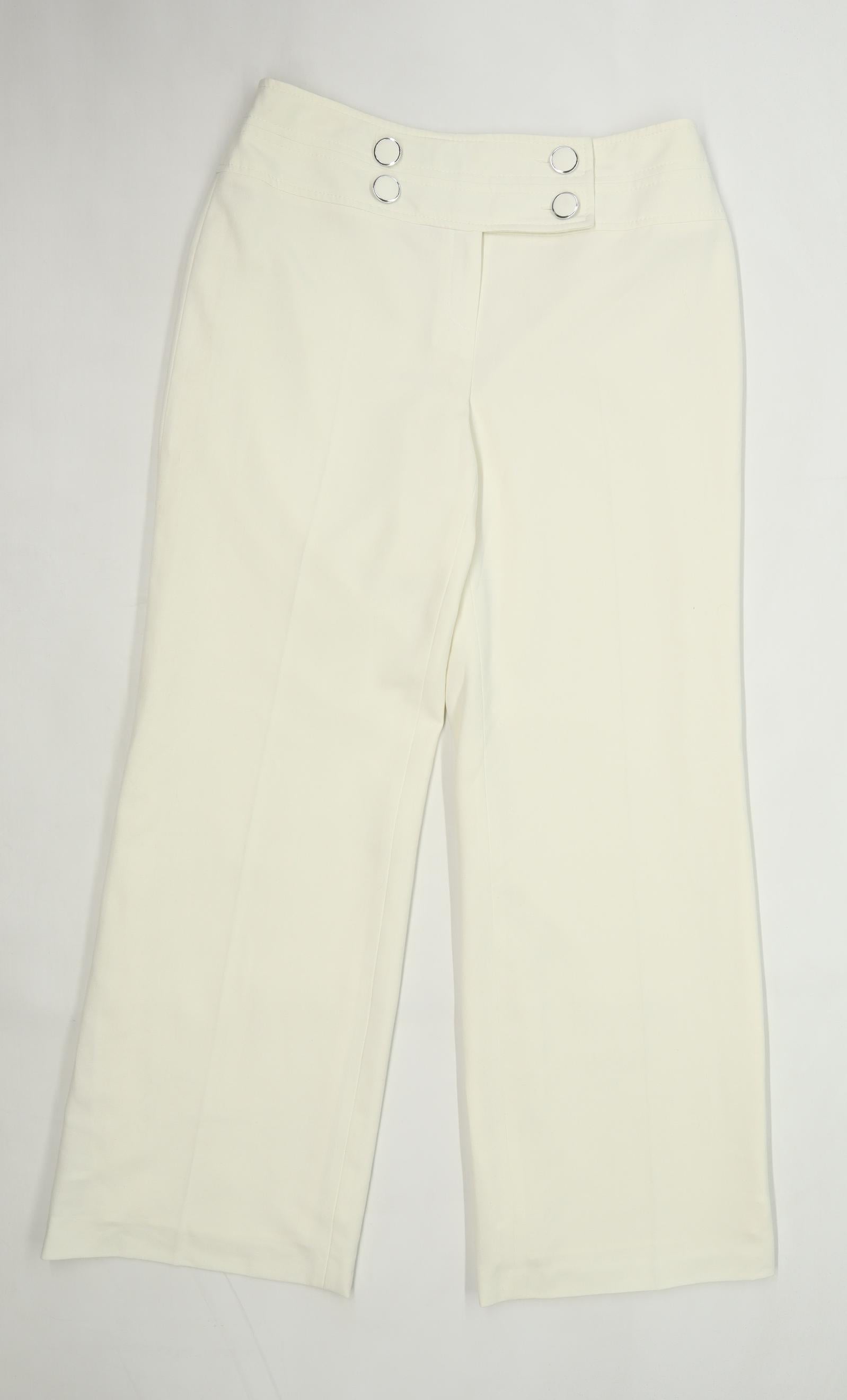 Womens Principles White Trousers Size 12/L30 – Preworn