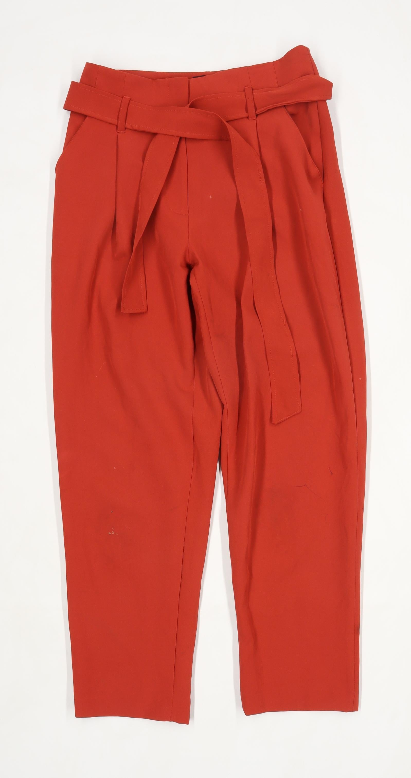 Womens New Look Red Trousers Size 10/L26 – Preworn