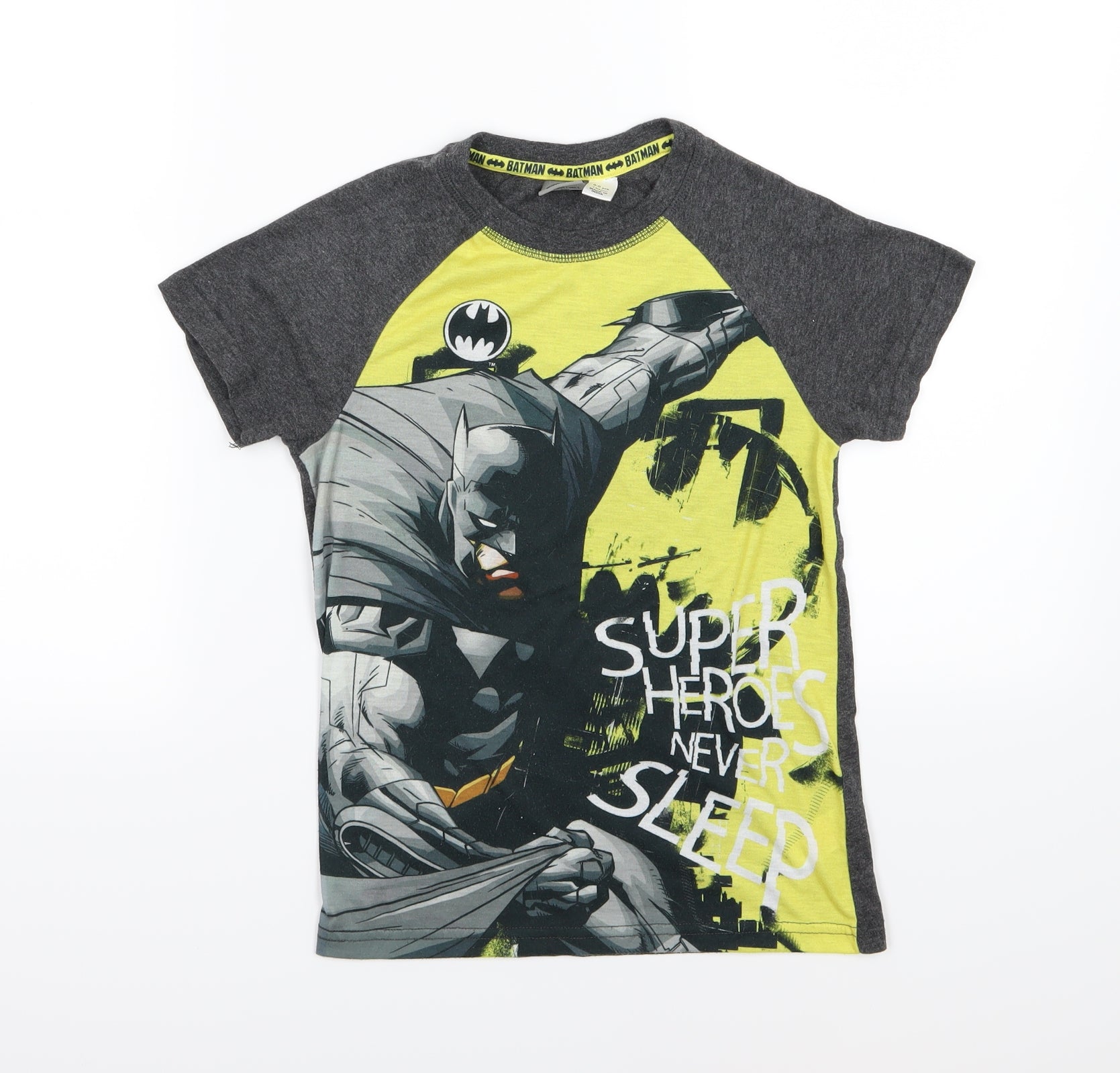 Primark Boys Grey Jersey Basic T-Shirt Size 7-8 Years - Batman – Preworn