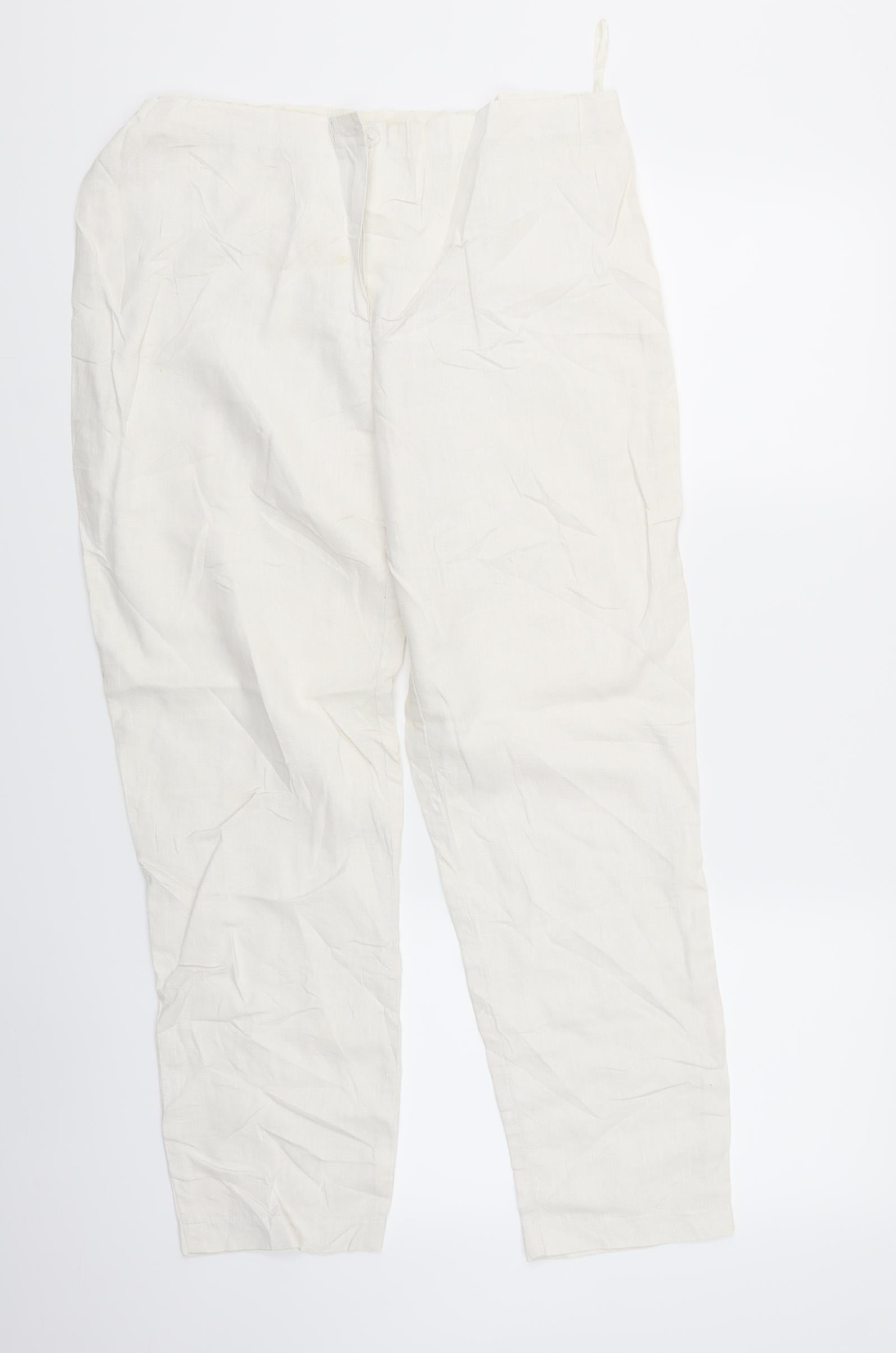 Preworn Womens White Trousers L26.5 in