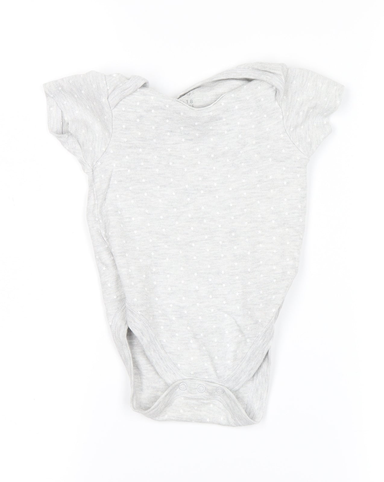 pure nanu Grey Polka Dot Babygrow One-Piece Size 12-18 Months - stars ...