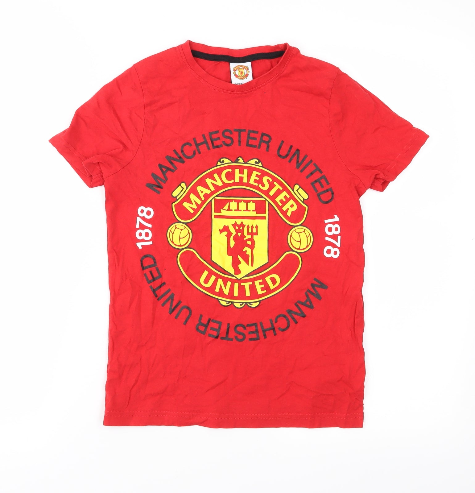 Manchester United Boys Red Jersey Basic T-Shirt Size 8-9 Years - Manch ...