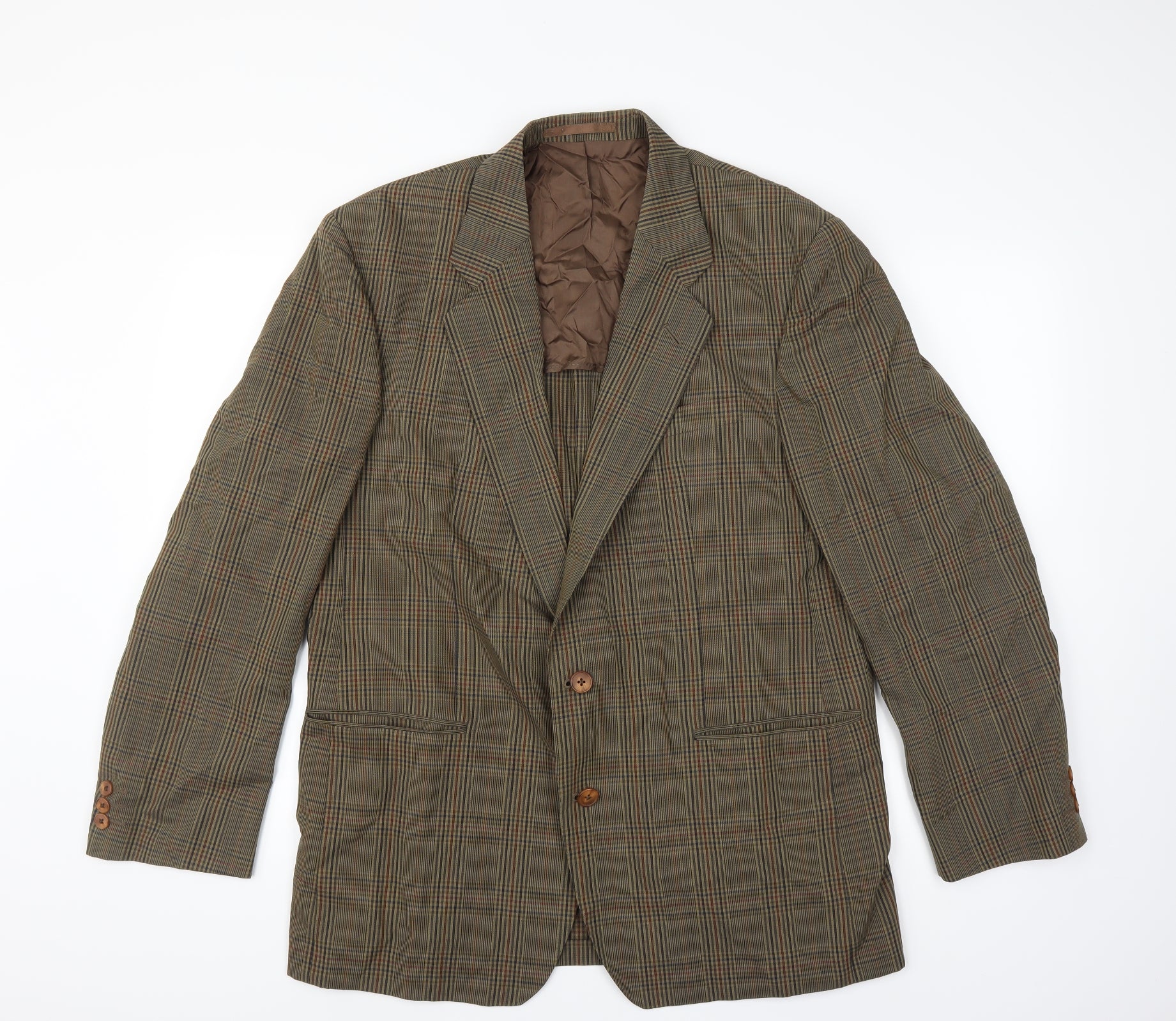 St michael Mens Green Jacket Suit Jacket Size 42 – Preworn