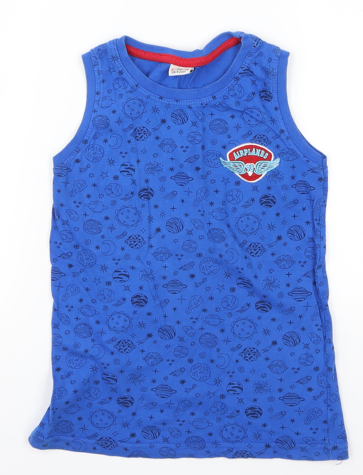 Essj Boys Blue Basic Tank Size 8 Years - Solar System Planets – Preworn