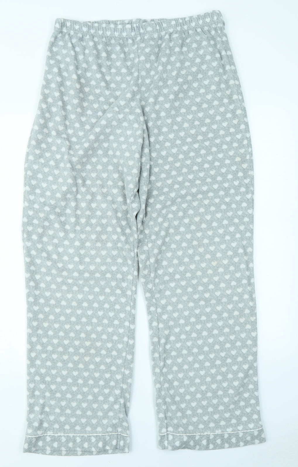 F&F Womens Grey Polka Dot Fleece Capri Lounge Pants Size L – Preworn