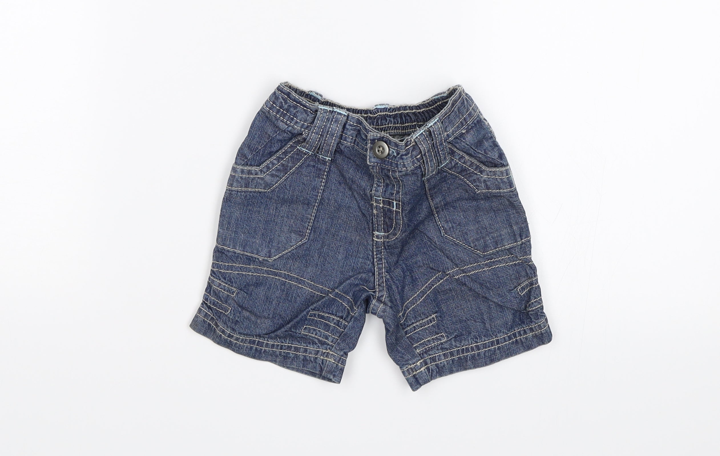 Matalan Baby Blue Cargo Jeans Size 0-3 Months – Preworn