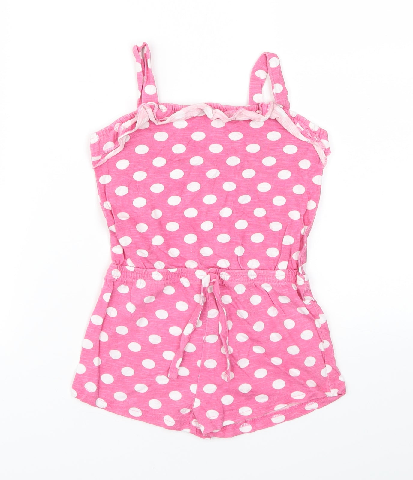 Nutmeg Girls Pink Spotted Jumpsuit One-Piece Size 2-3 Years – Preworn