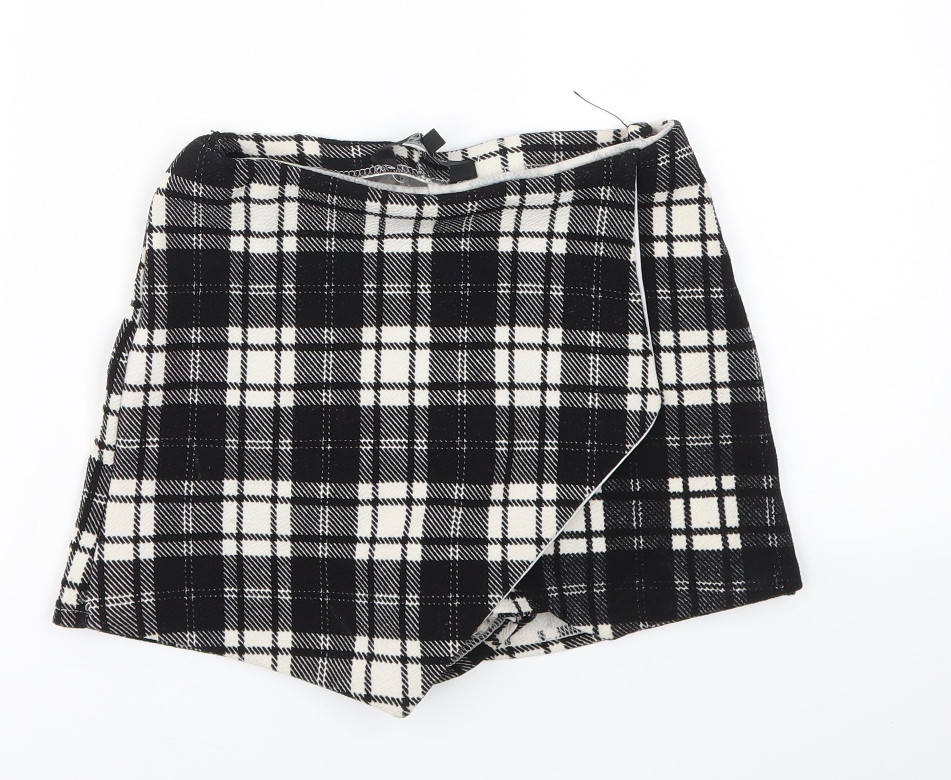 New Look Girls Black Check Cut-Off Shorts Size 9 Years – Preworn