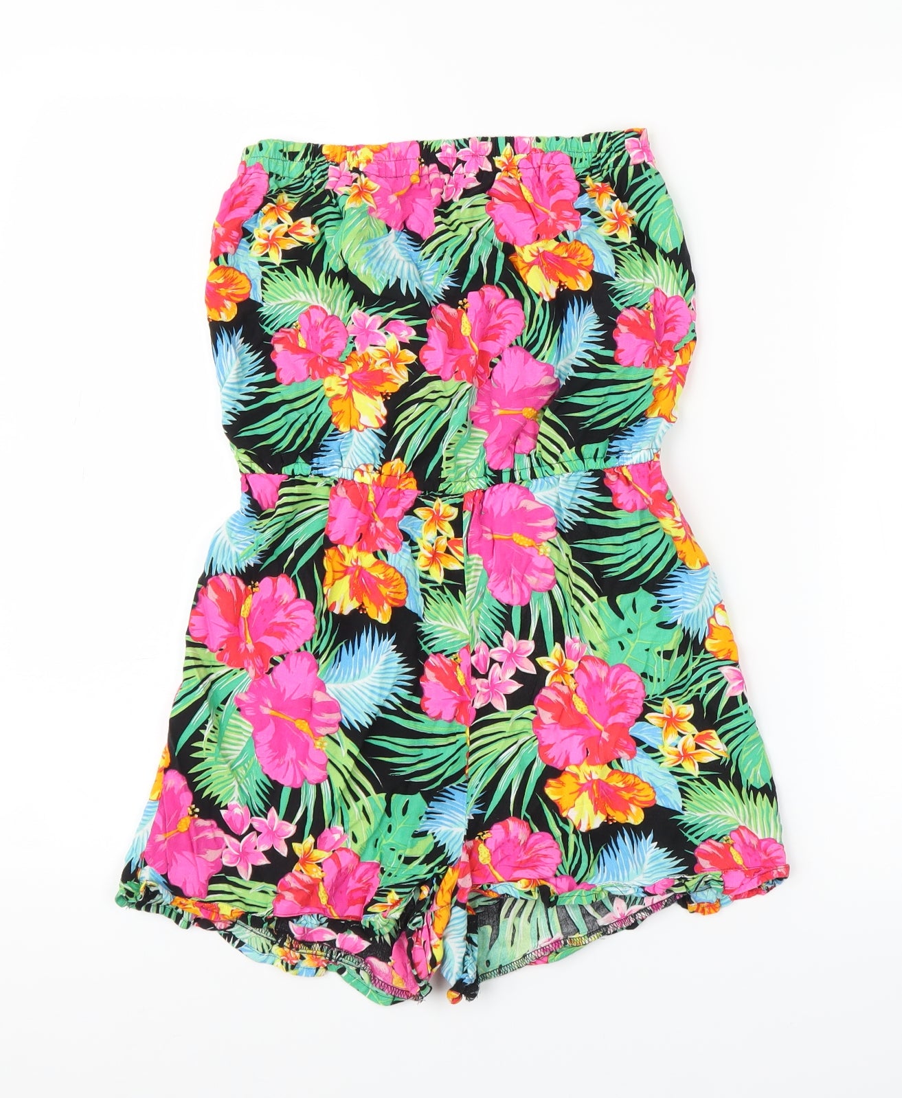 Matalan Girls Pink Floral Romper One-Piece Size 12 Years – Preworn