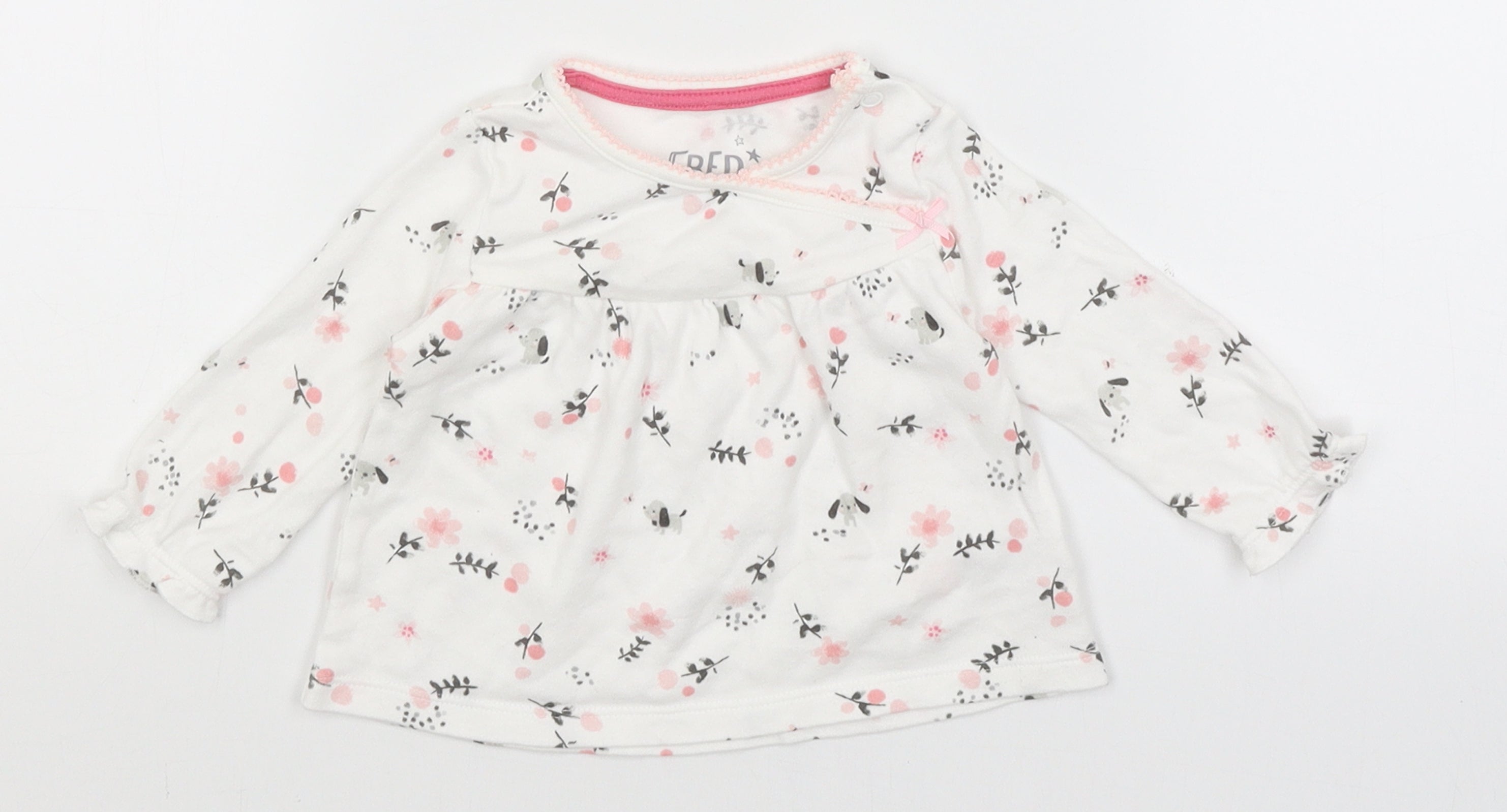 Fred and Flo Baby White Floral A-Line Size 0-3 Months – Preworn