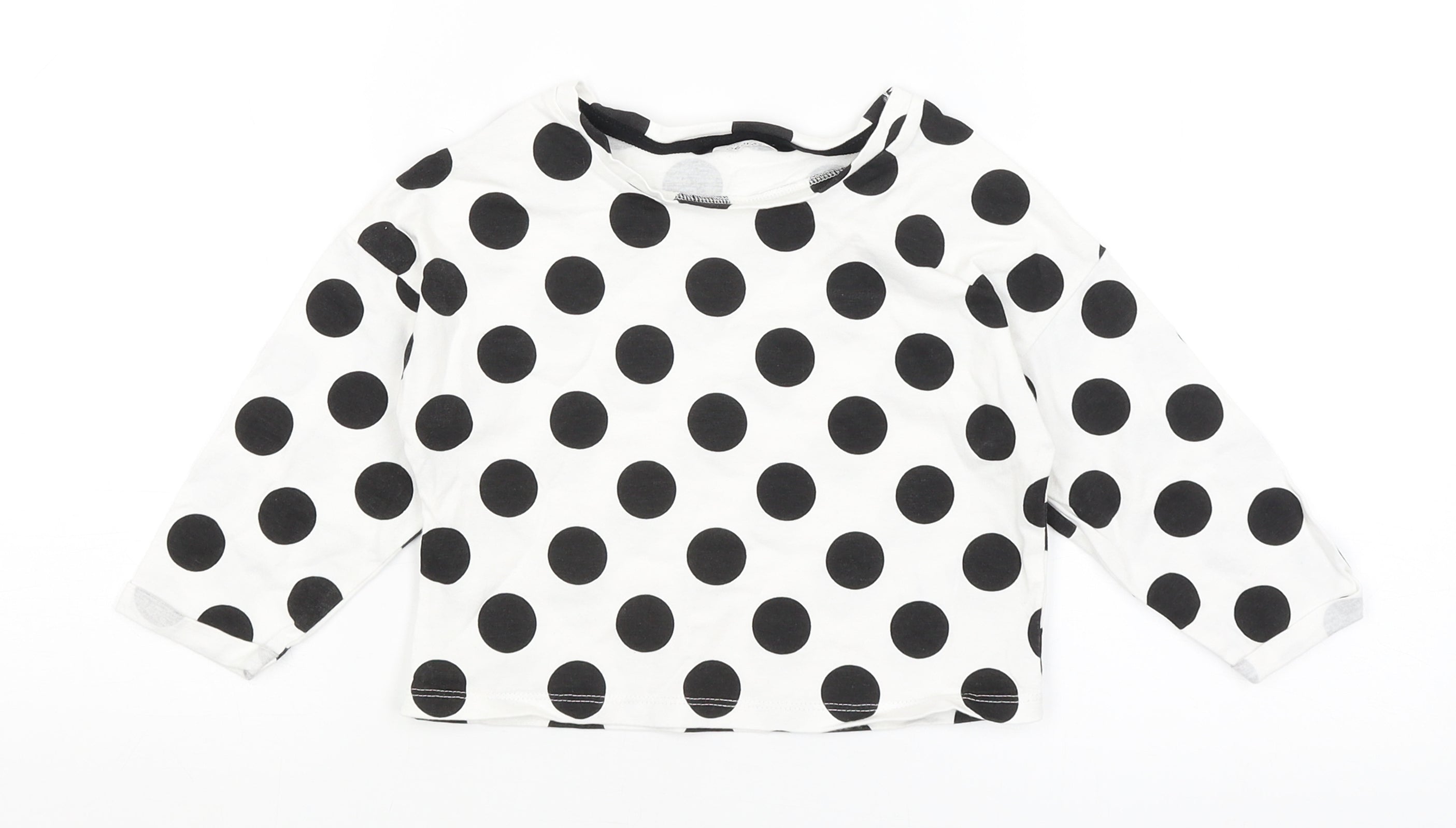George Girls White Spotted Basic T-Shirt Size 5-6 Years – Preworn