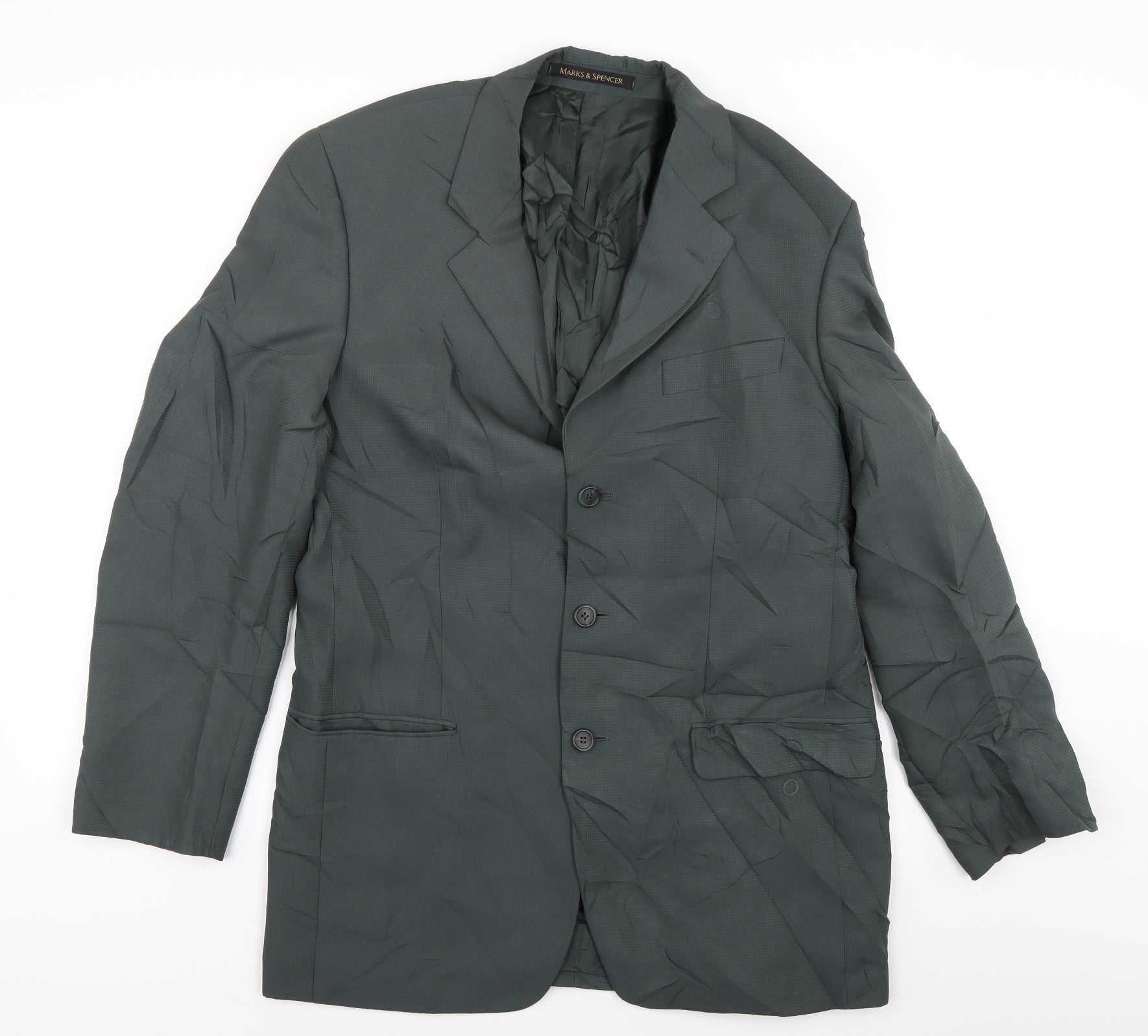 St Michael Mens Green Jacket Blazer Size 40 – Preworn