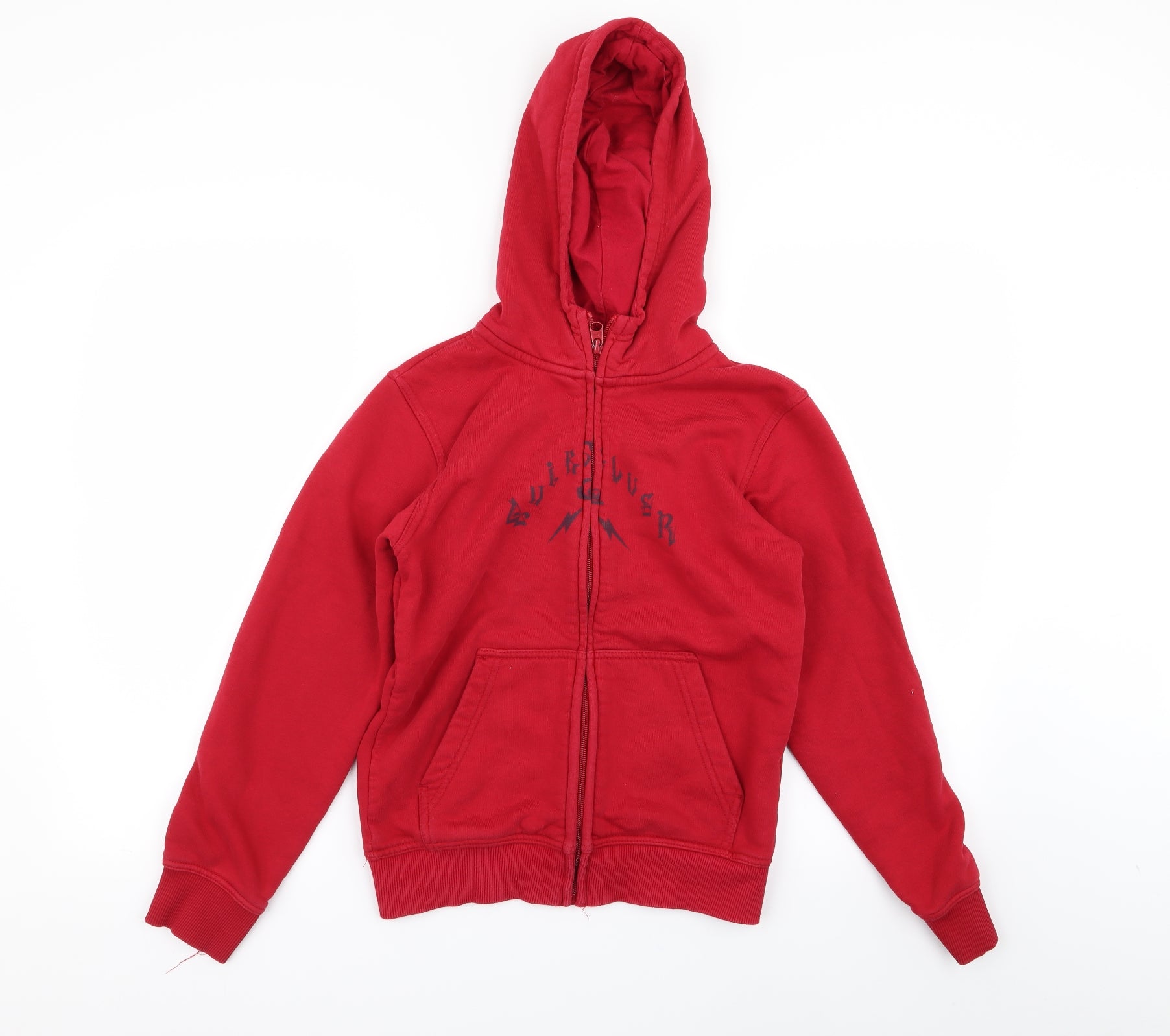 quicksilver Boys Red Full Zip Jumper Size 12 Years – Preworn
