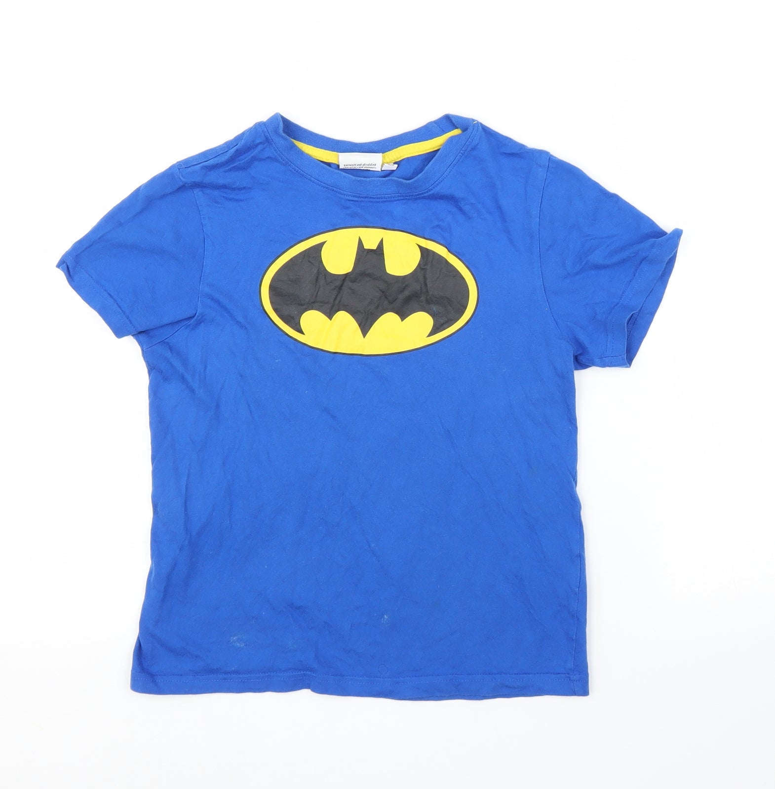 Primark Boys Blue Basic T-Shirt Size 7-8 Years - Batman – Preworn