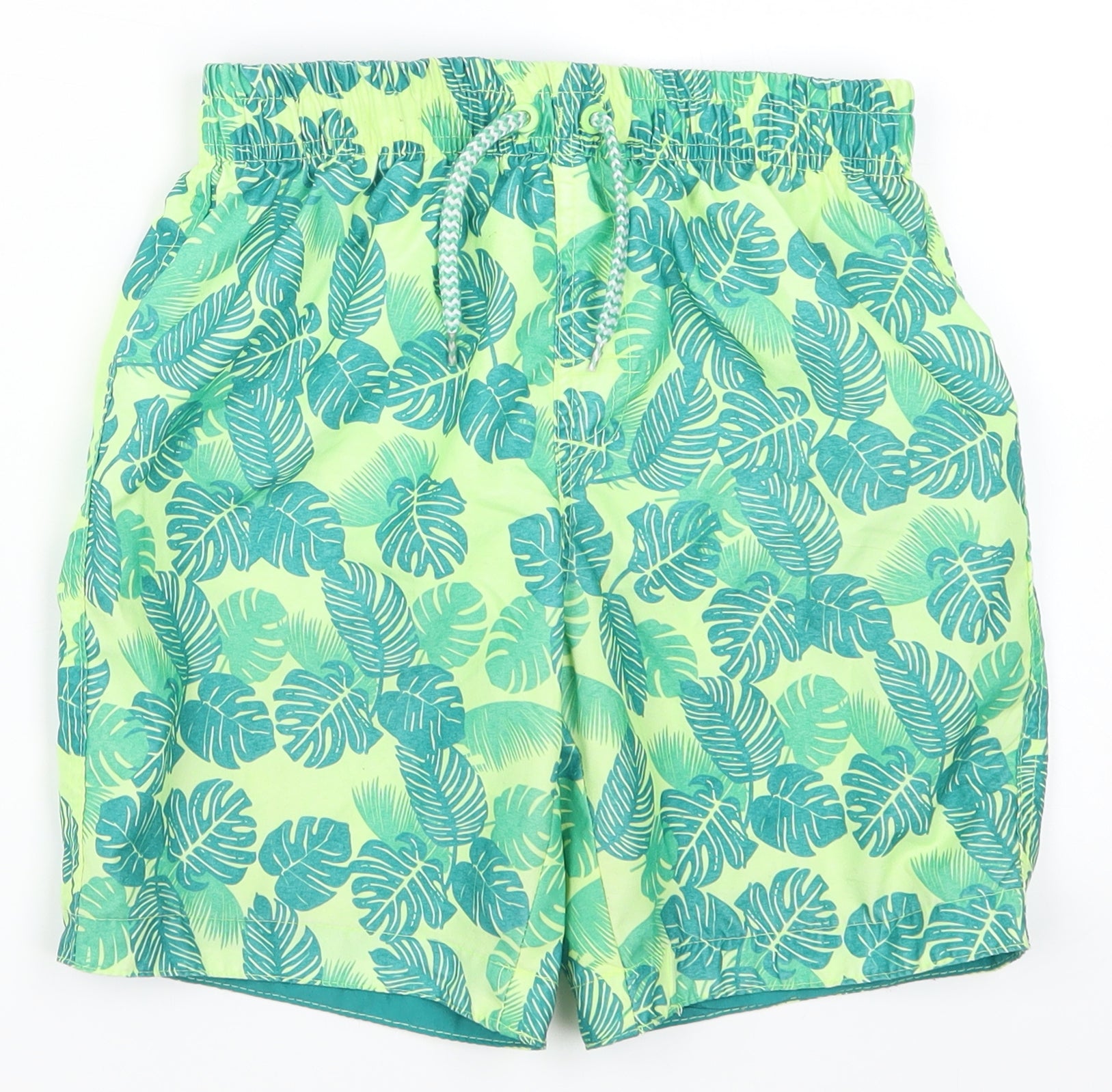 Primark Boys Green Floral Utility Shorts Size 9-10 Years - Leaf Print ...