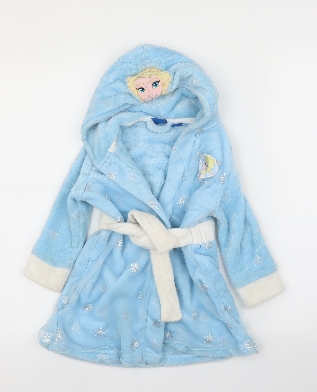 Primark Girls Blue Solid Capri Robe Size 2-3 Years - Frozen – Preworn