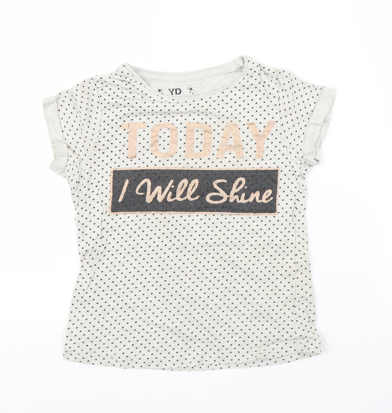 Young Dimension Girls Grey Basic T-Shirt Size 7-8 Years – Preworn