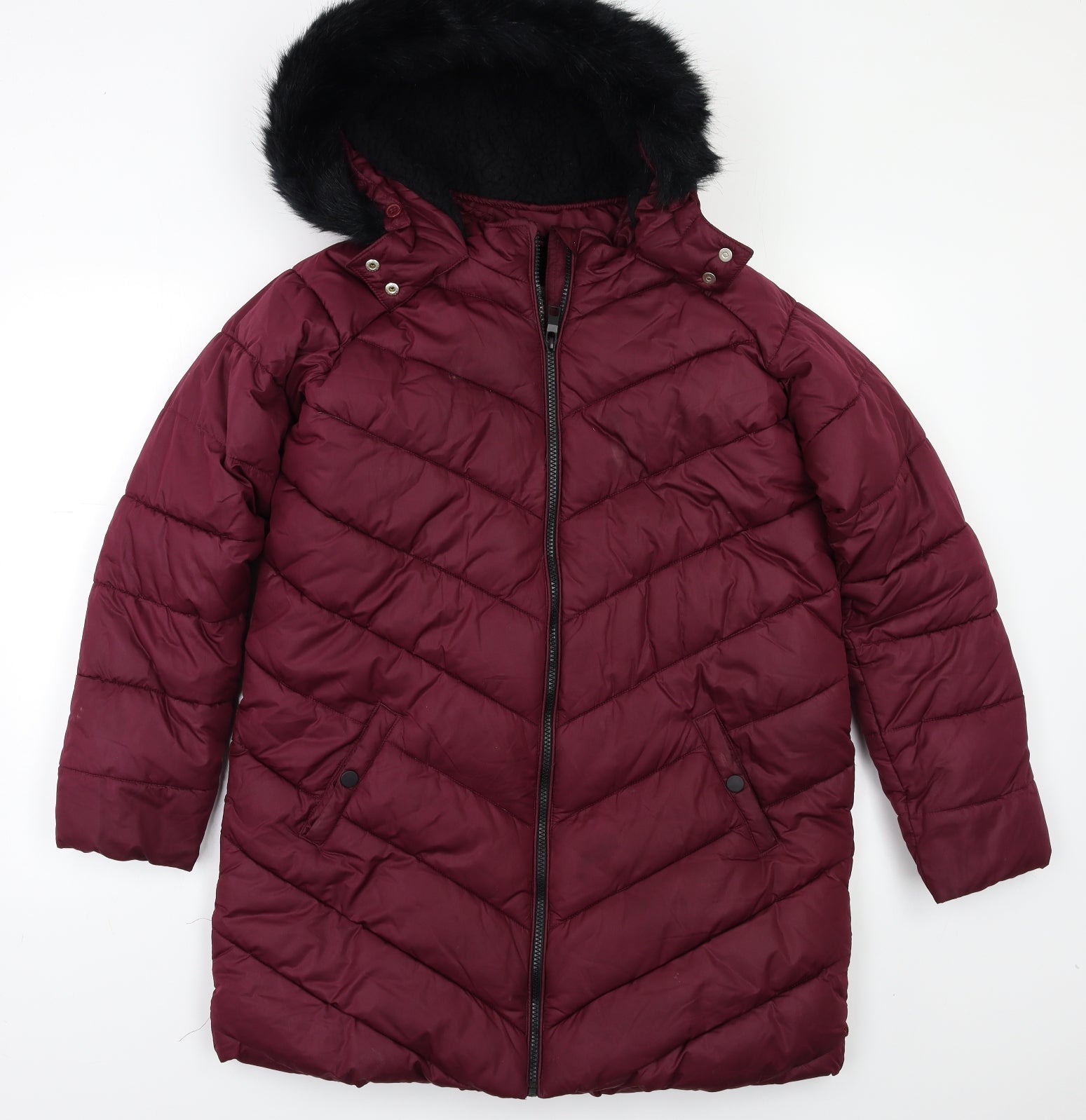 M&S Girls Purple Puffer Jacket Jacket Size 12 Years – Preworn