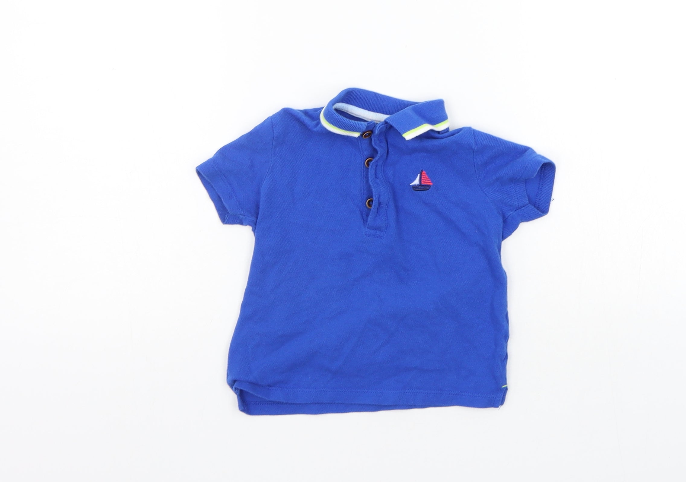 Fred and Flo Boys Blue Basic Button-Up Size 12-18 Months – Preworn