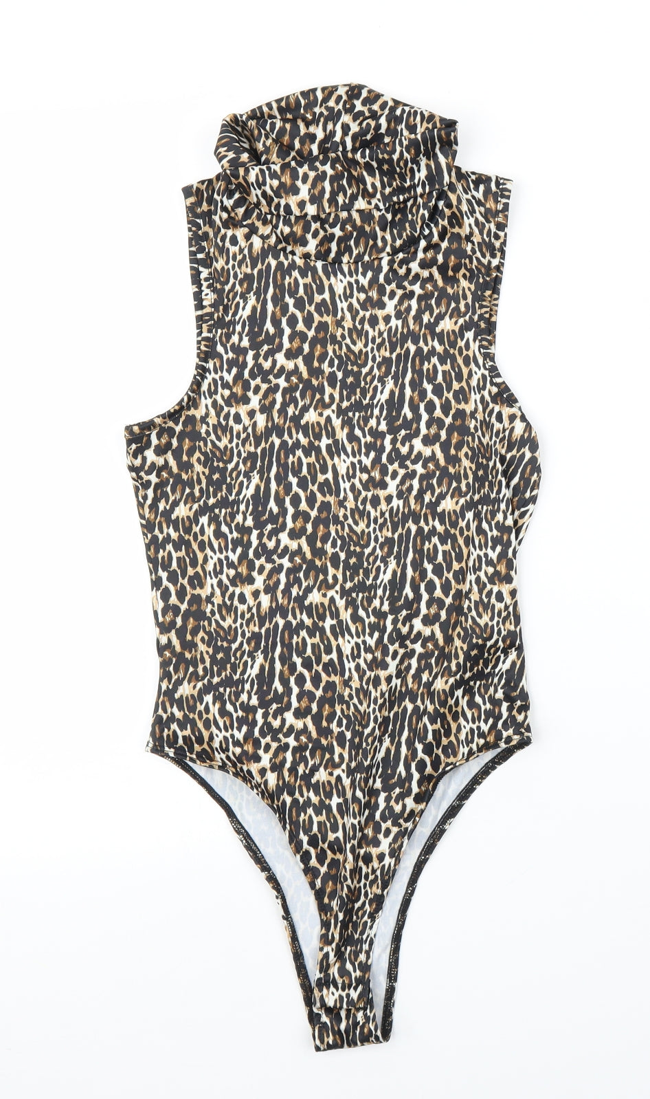 Primark Womens Beige Animal Print Leotard One-Piece Size XS - Leopard ...