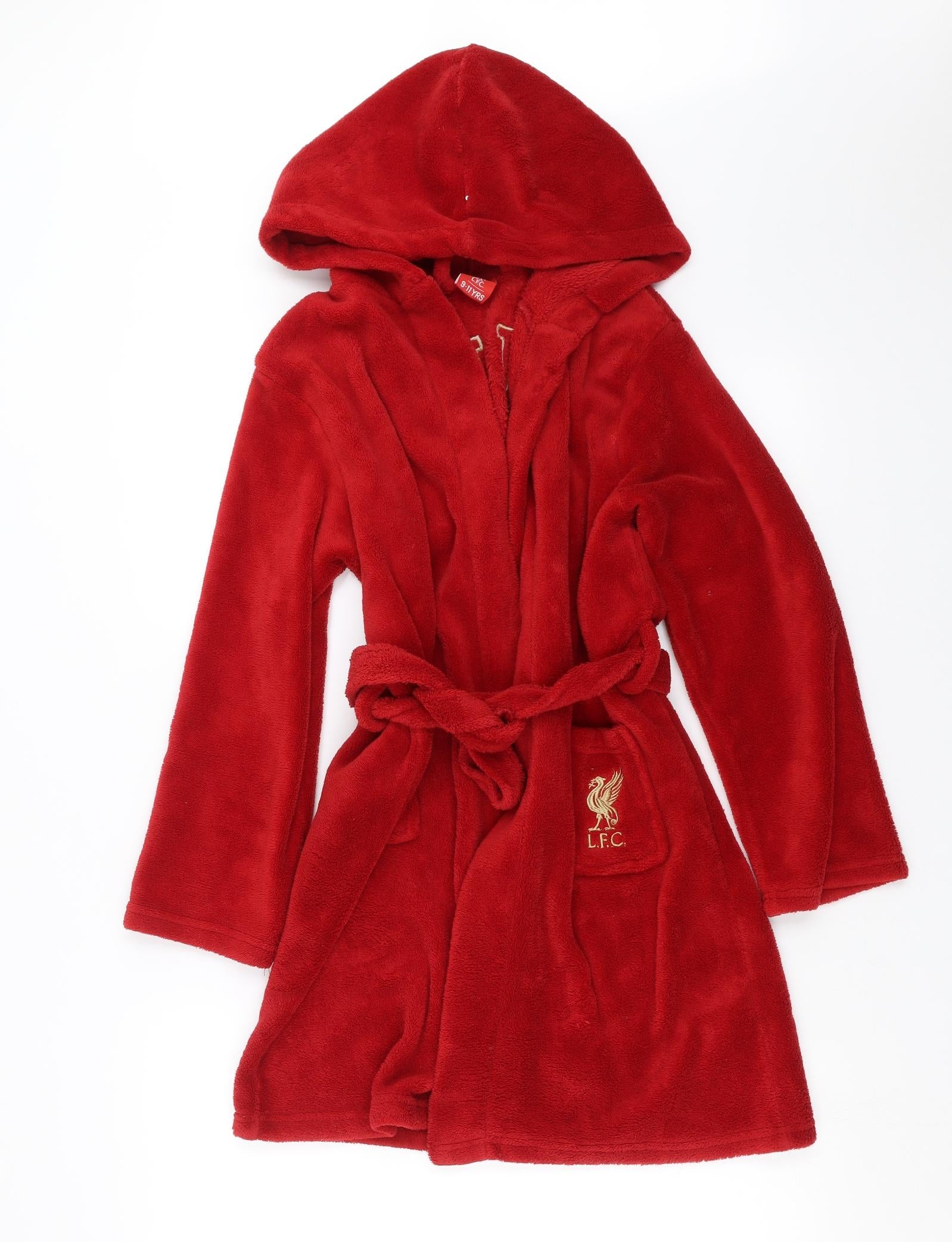 Liverpool FC Boys Red Solid Robe Size 9-10 Years – Preworn